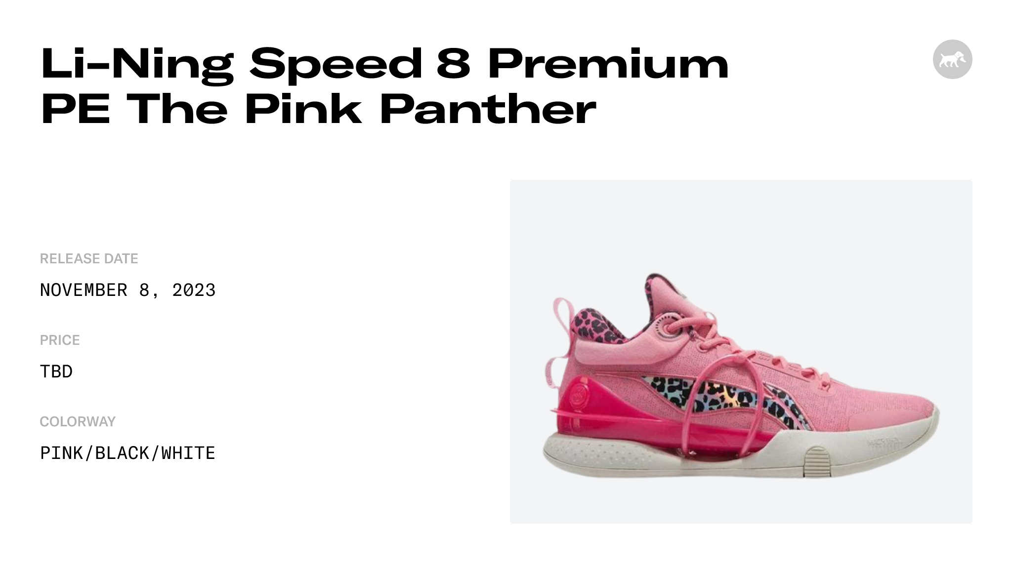 Li-Ning Speed 8 Premium PE The Pink Panther - ABAR071-D