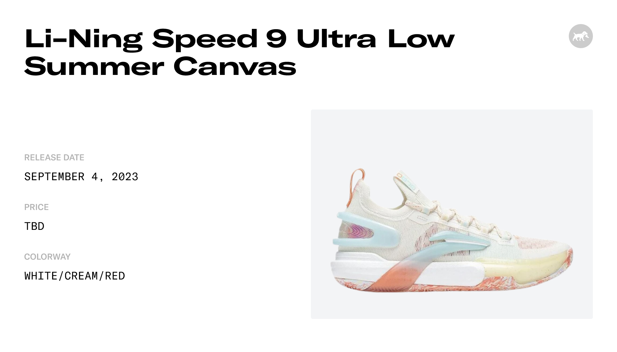 Li-Ning Speed 9 Ultra Low Summer Canvas - ABAT017-2