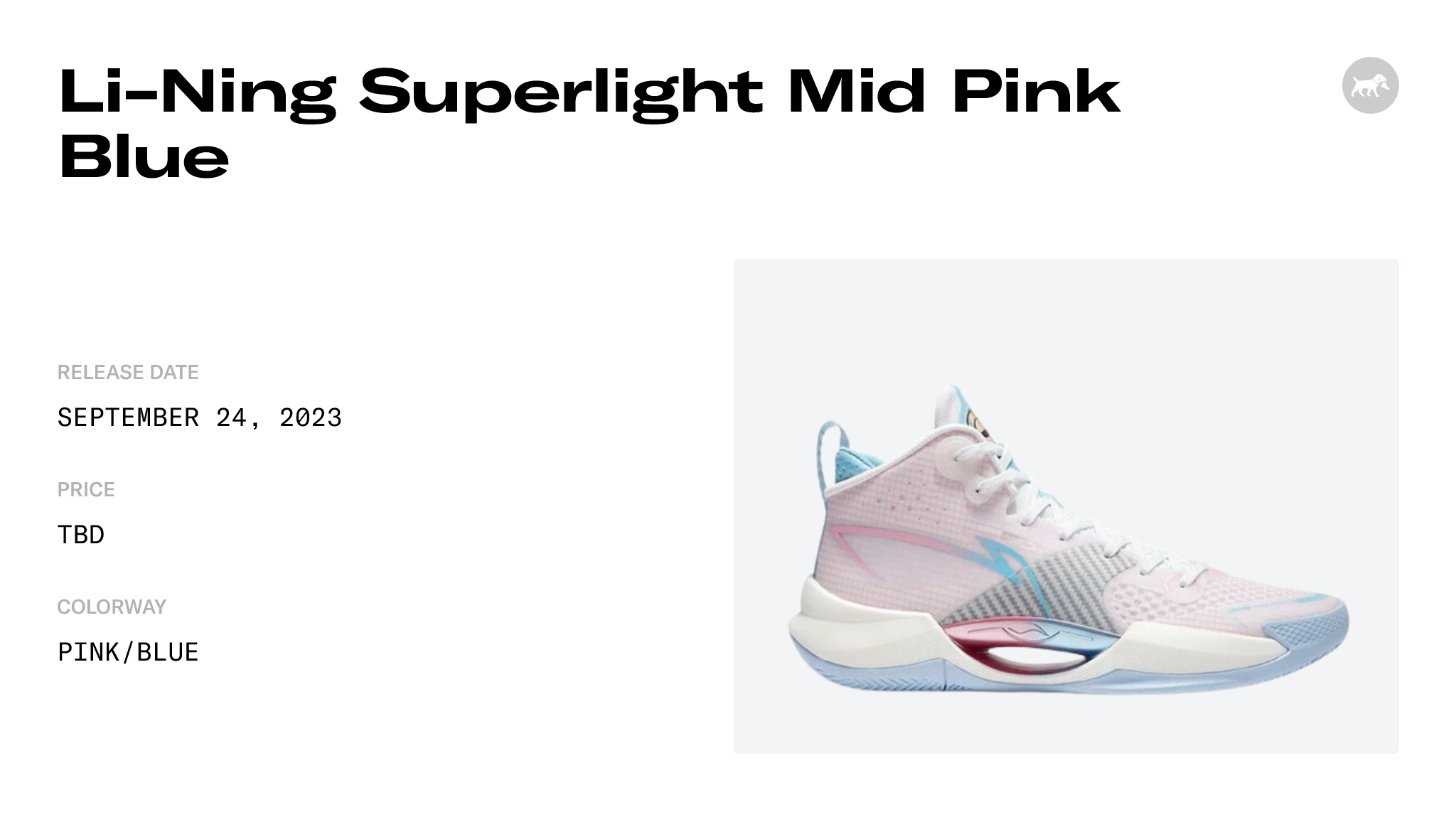 Li-Ning Superlight Mid Pink Blue - ABAT115-1 Raffles & Where to Buy