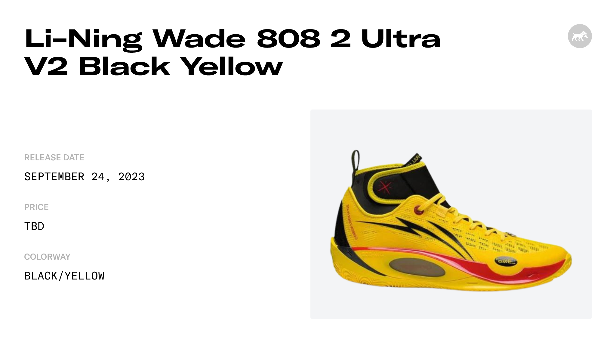 Li-Ning Wade 808 2 Ultra V2 Black Yellow - ABAT007-5