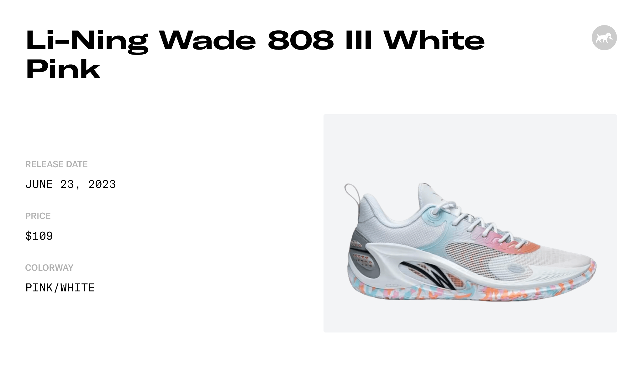 Li-Ning Wade 808 III White Pink - ABPT043-12 Raffles & Where to Buy