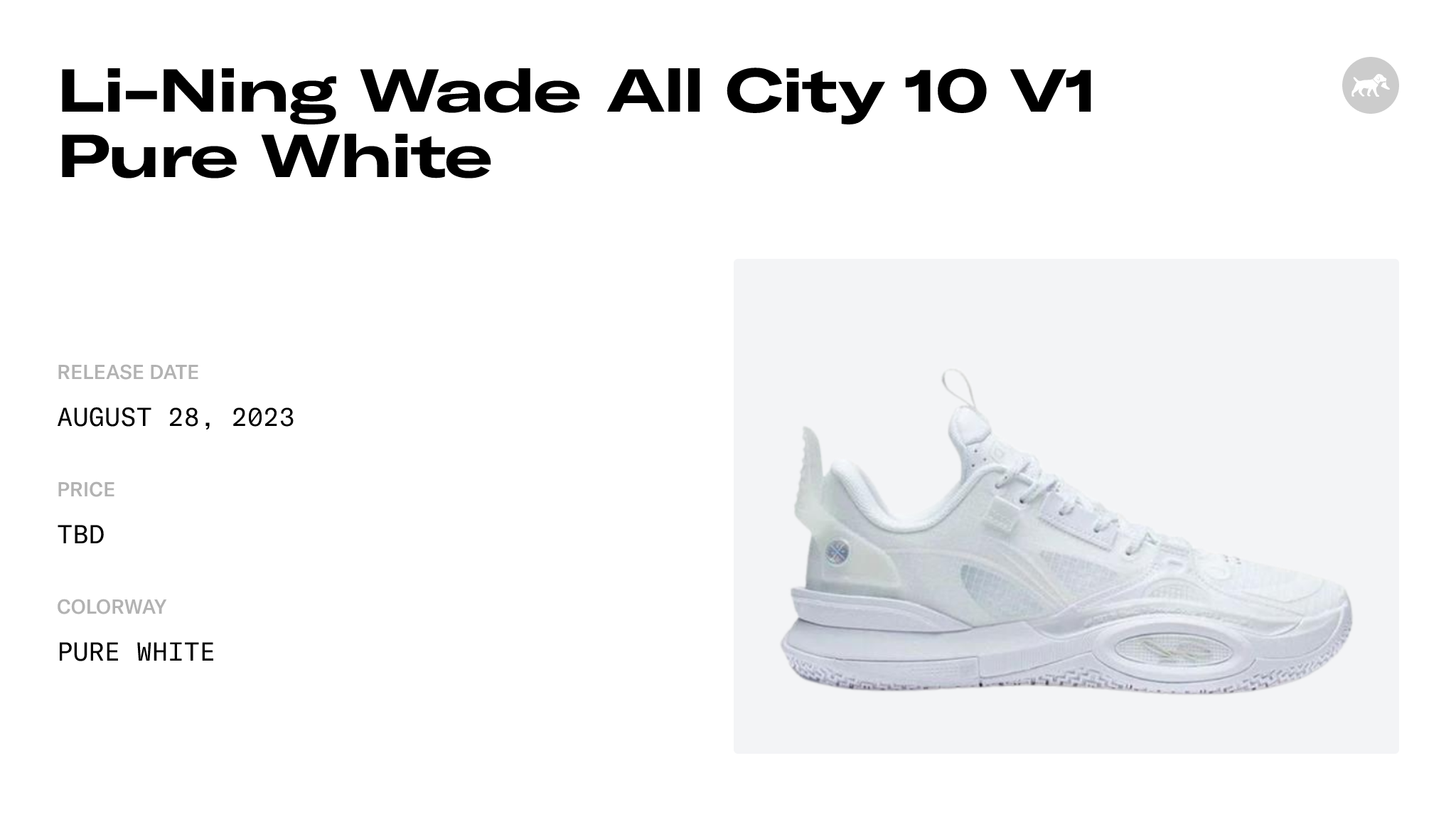 Li-Ning Wade All City 10 V1 Pure White - ABAS019-4