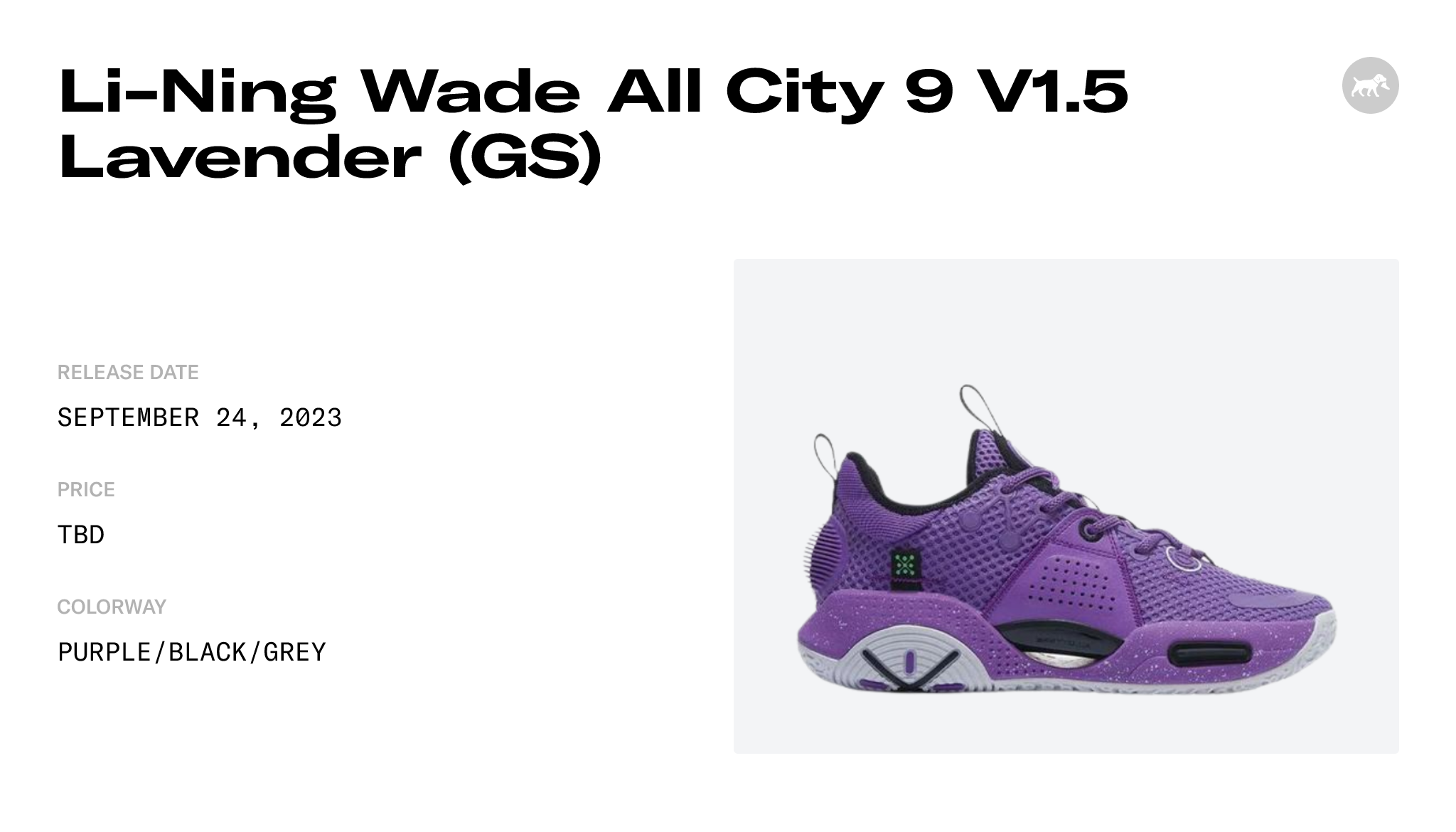 Li-Ning Wade All City 9 V1.5 Lavender (GS) - ABPR033-2