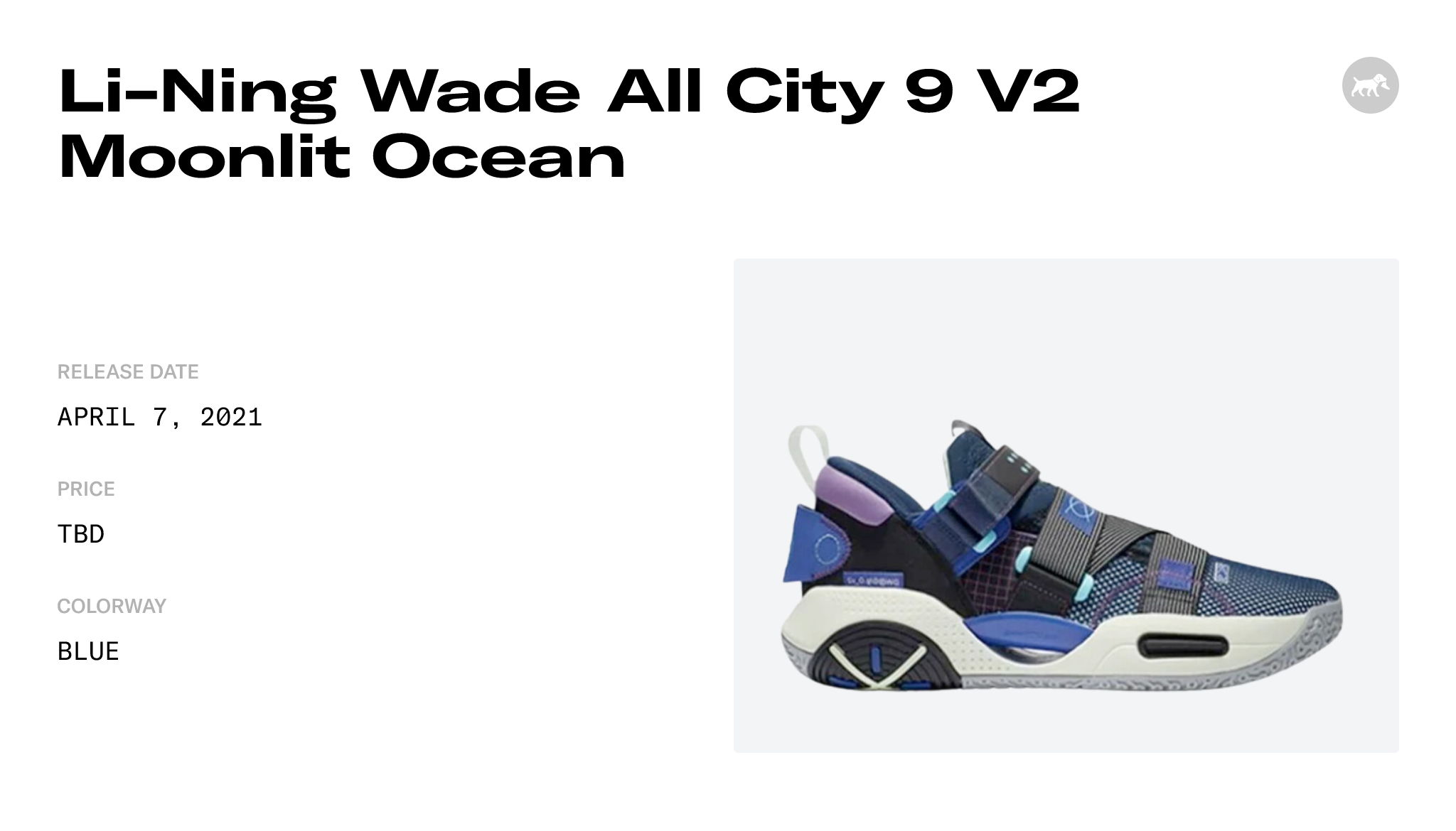 Li-Ning Wade All City 9 V2 Moonlit Ocean - ABAR075-1