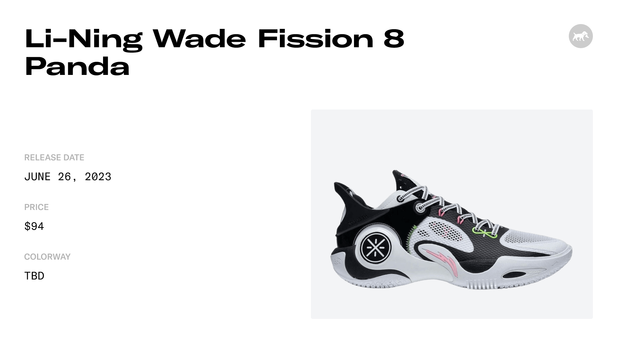 Li-Ning Wade Fission 8 Panda - ABPT029-3 Raffles & Where to Buy