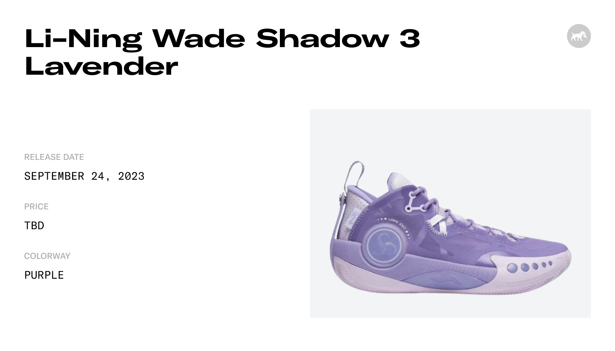 Li-Ning Wade Shadow 3 Lavender - ABPS041-5 Raffles & Where to Buy