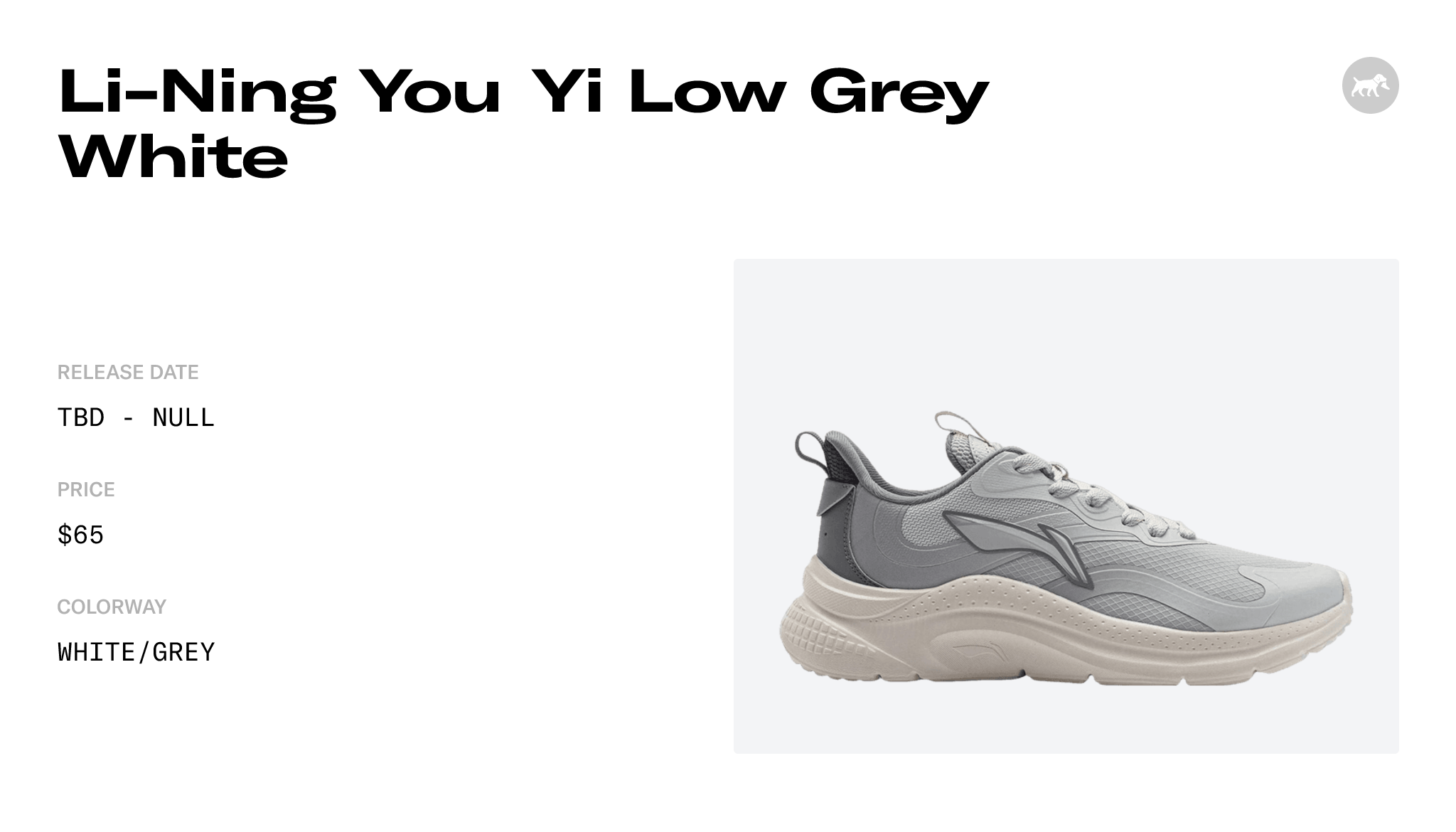 Li-Ning You Yi Low Grey White - AGLT151-1 Release Info