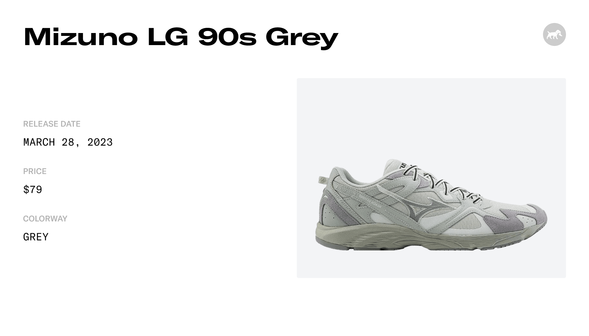 Mizuno LG 90s Grey - D1GH212509 Raffles & Where to Buy