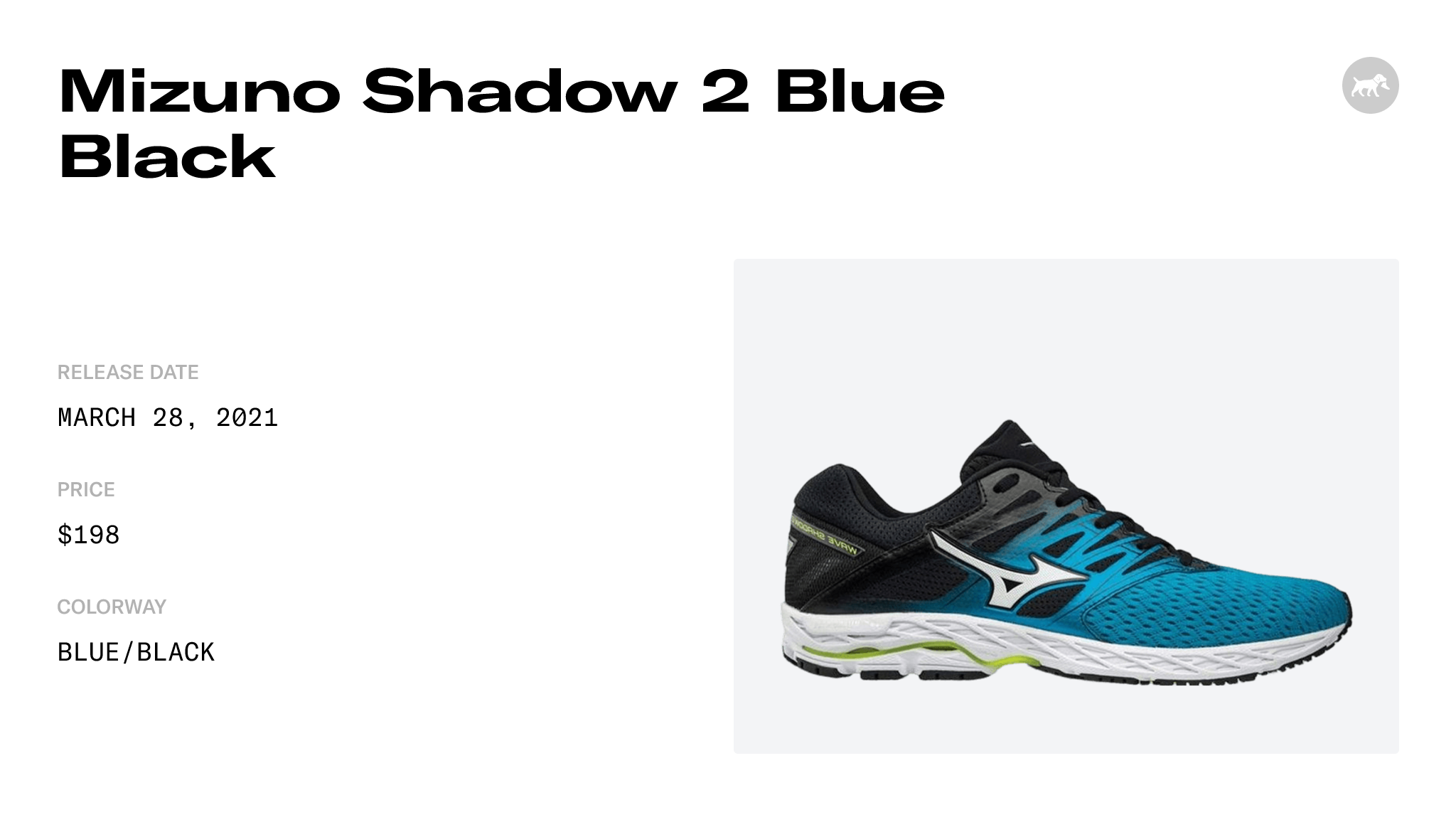 Mizuno Shadow 2 Blue Black - J1GC183001 Raffles & Where to Buy