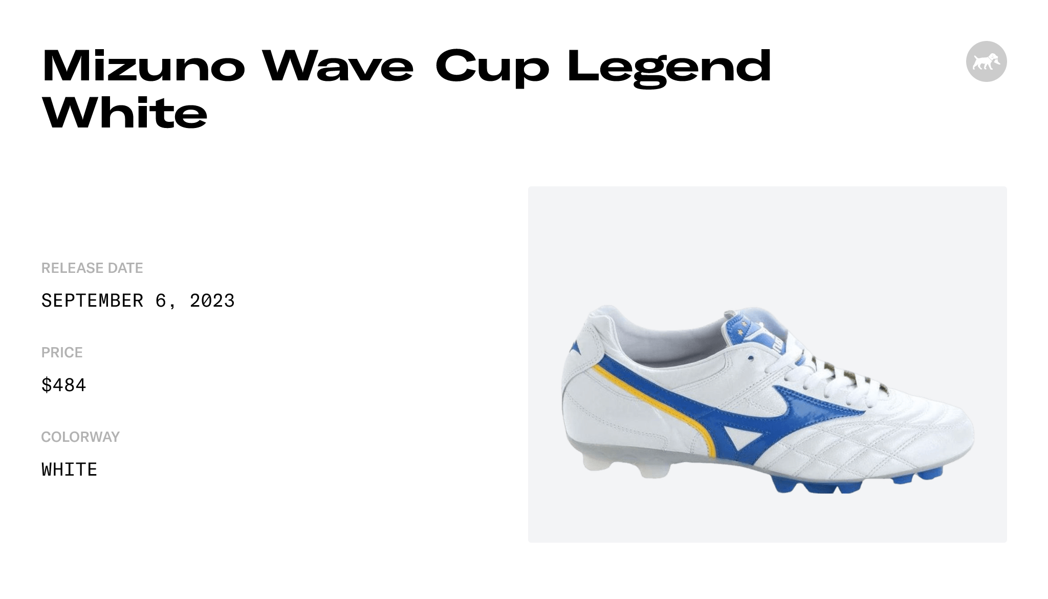 Mizuno Wave Cup Legend White - P1GA191919 Raffles & Where to Buy