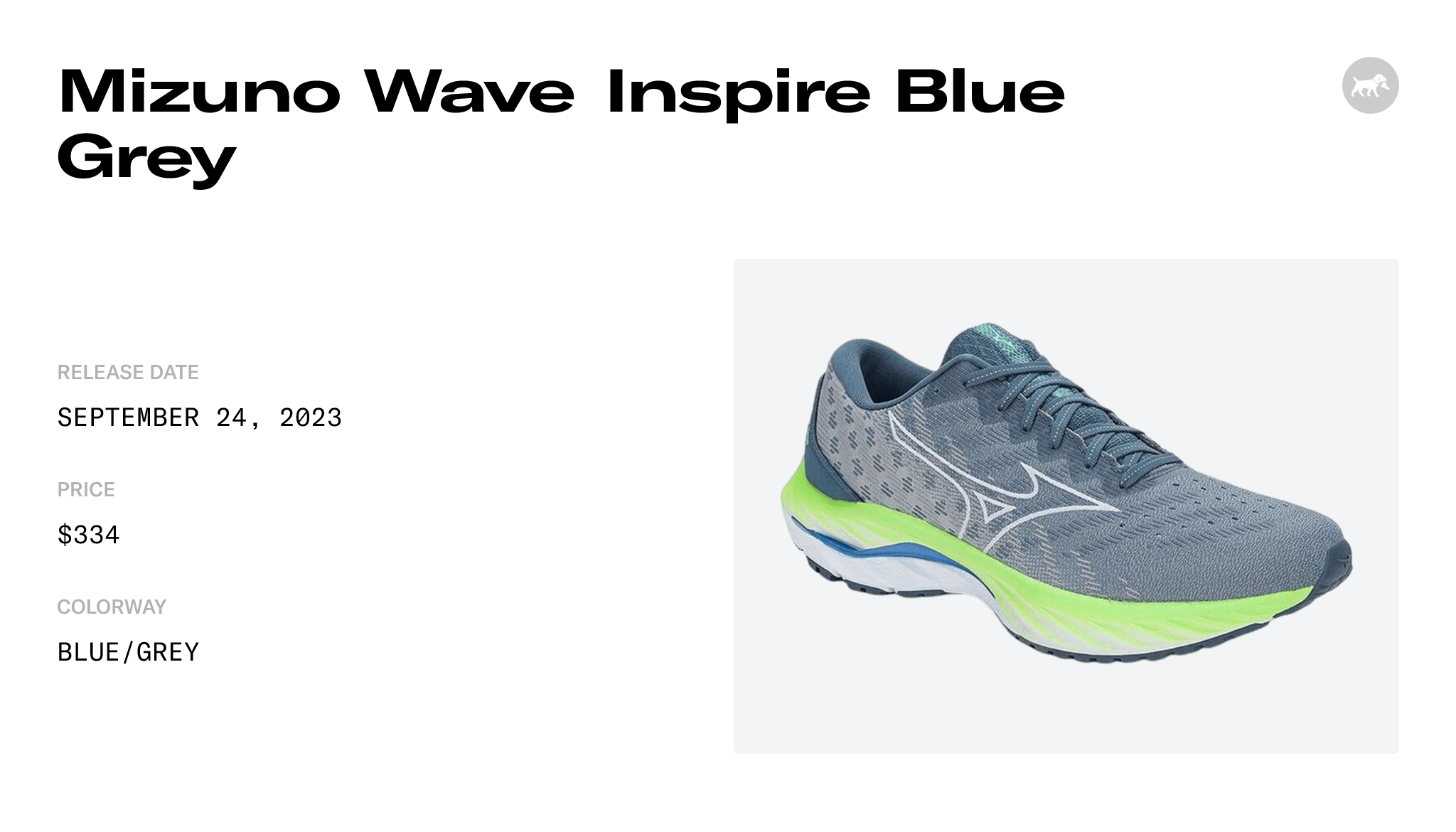 Mizuno Wave Inspire Blue Grey - J1GC2313 Raffles & Where to Buy
