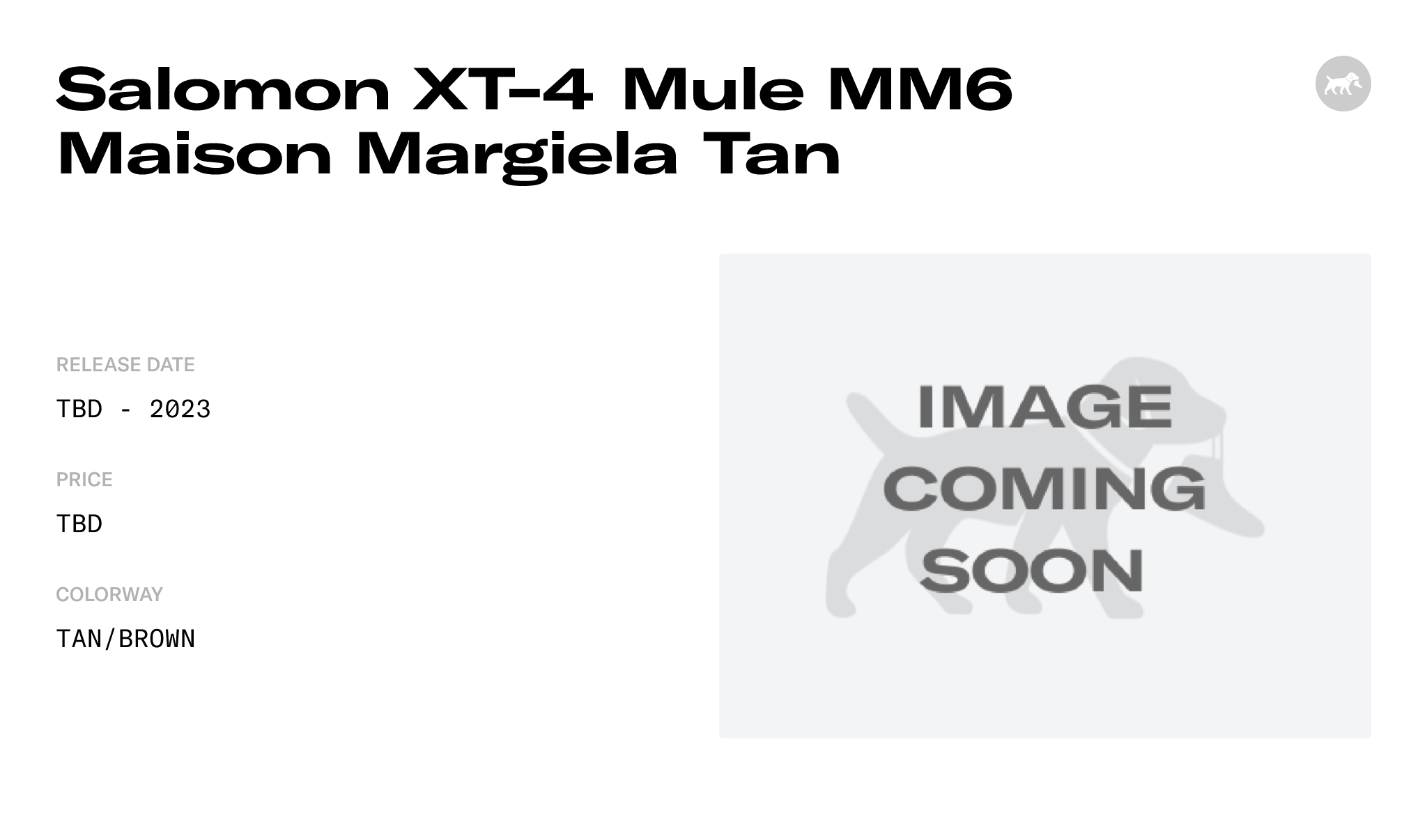 Salomon XT-4 Mule MM6 Maison Margiela Tan Release Info