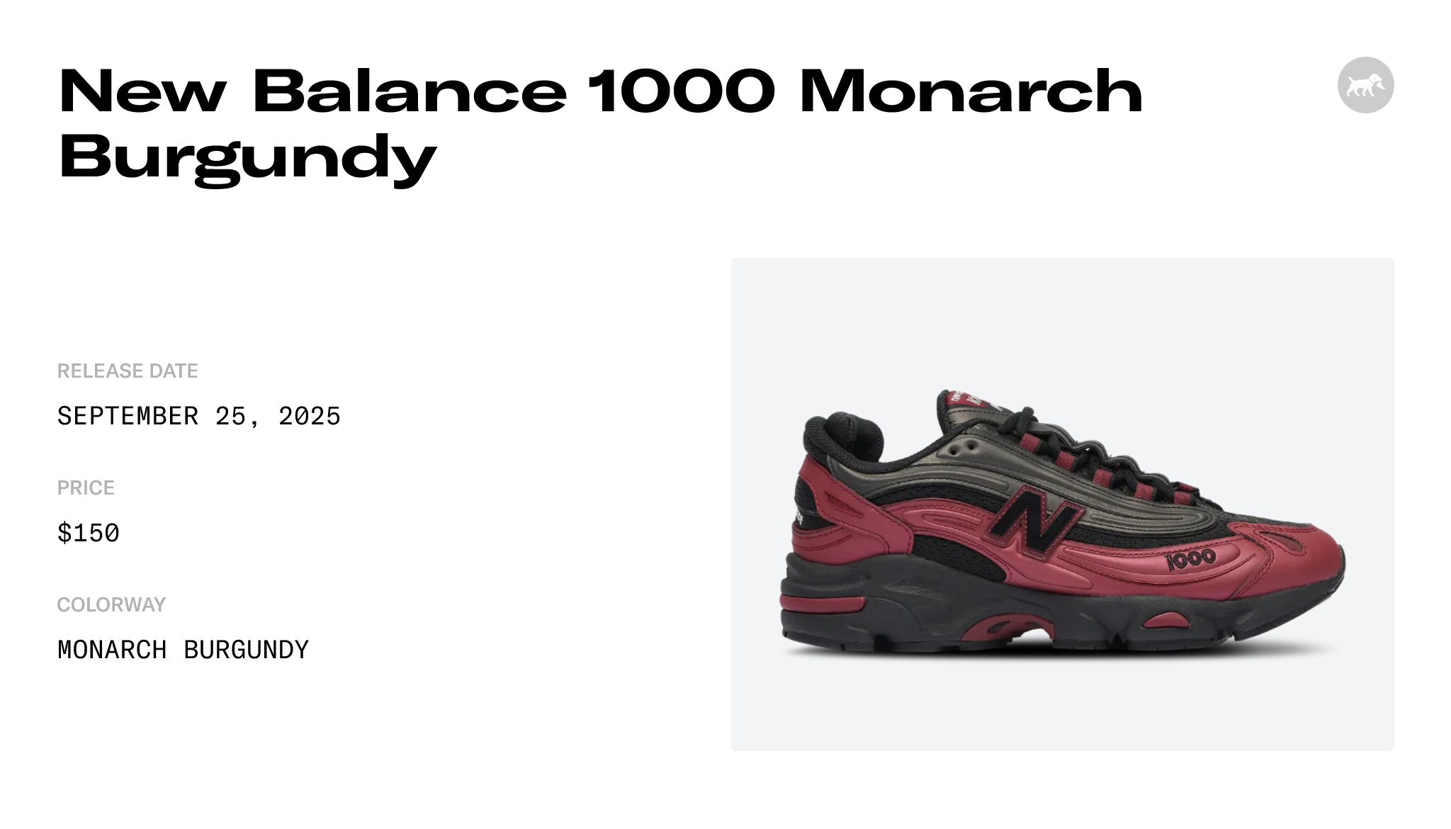 New Balance 1000 Monarch Burgundy - M1000FLB Raffles & Where to Buy