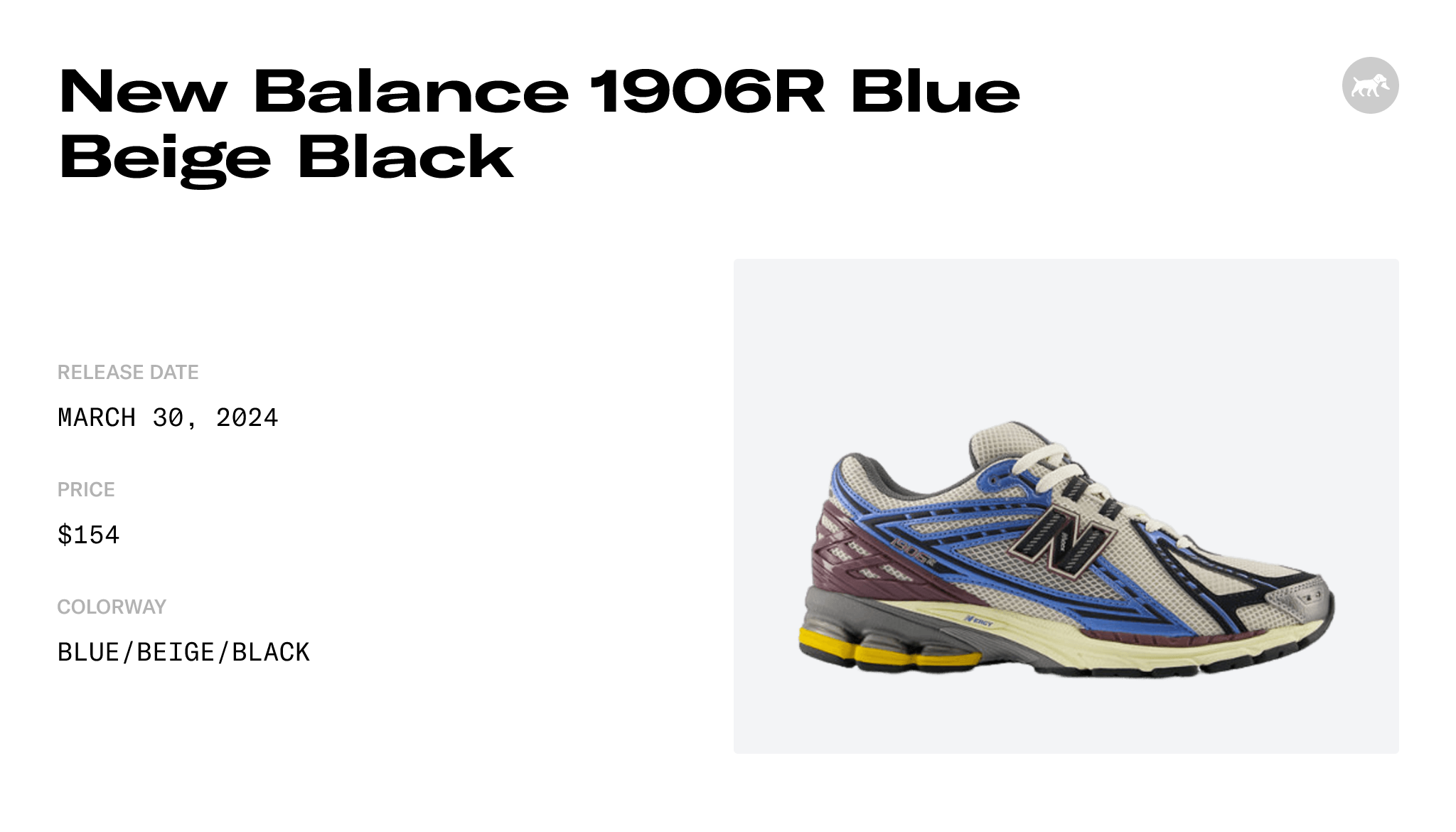 New Balance 1906R Blue Beige Black - M1906RRB Release Info