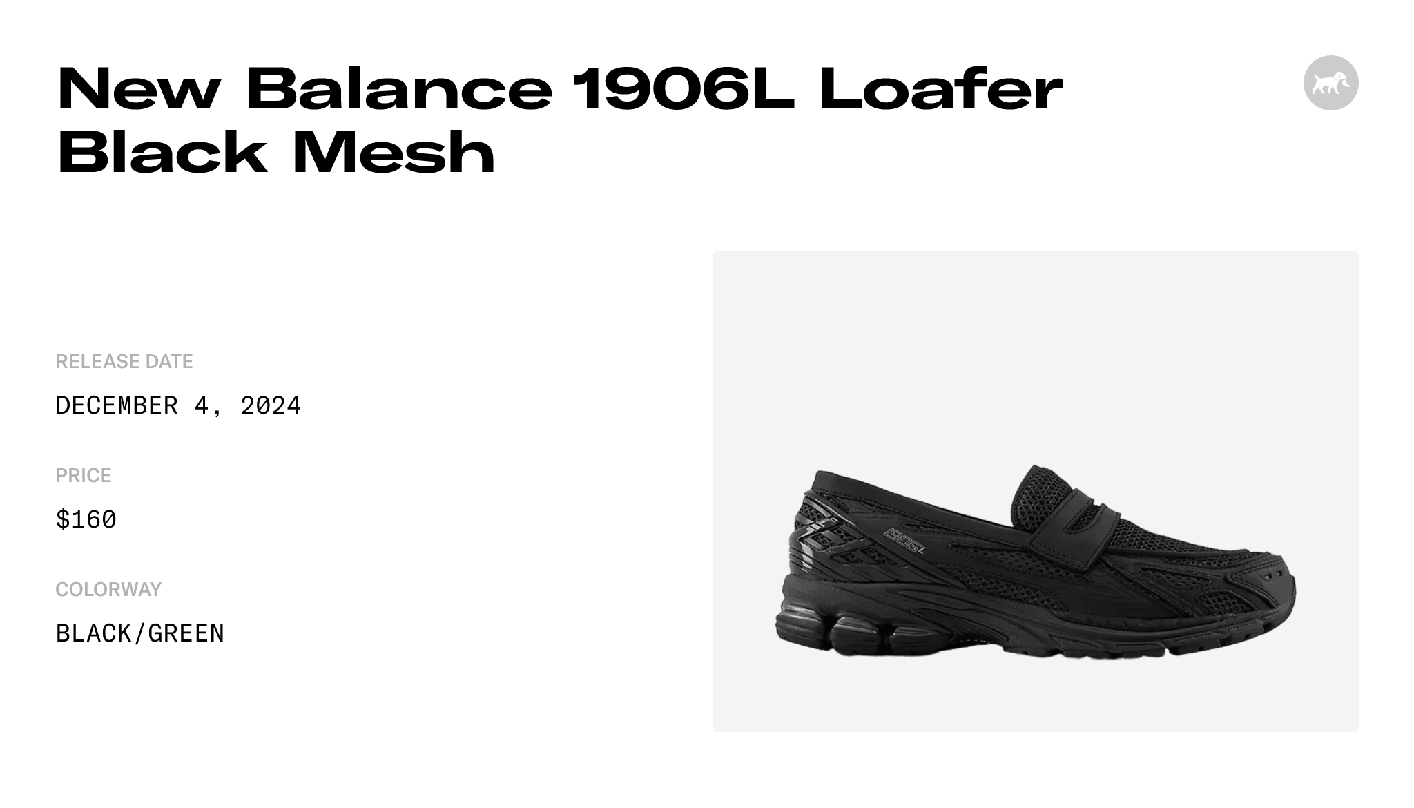 New Balance 1906L Loafer Black Mesh - U1906LAI Raffles & Where to Buy