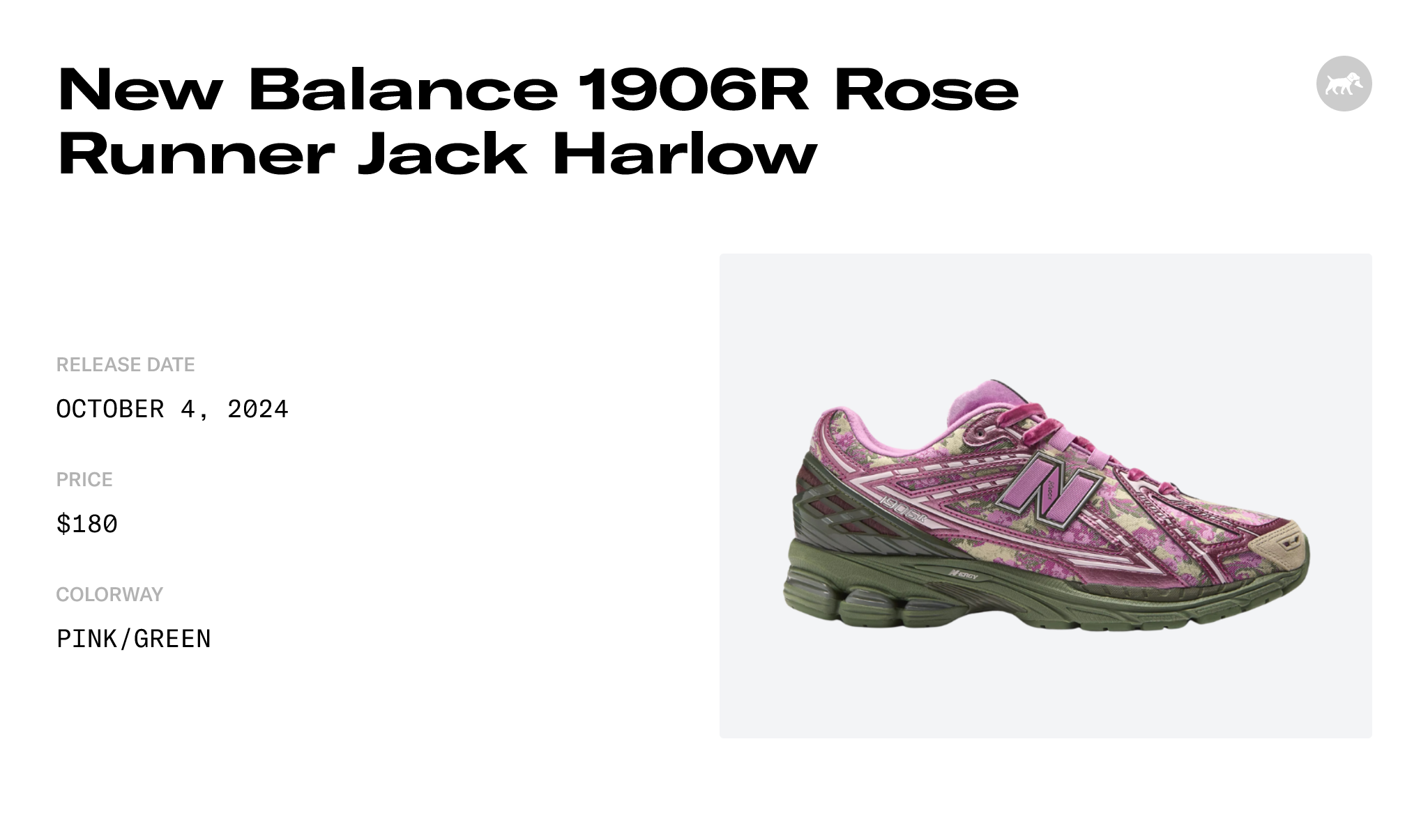 New Balance 1906R Rose Runner Jack Harlow - M1906RJH