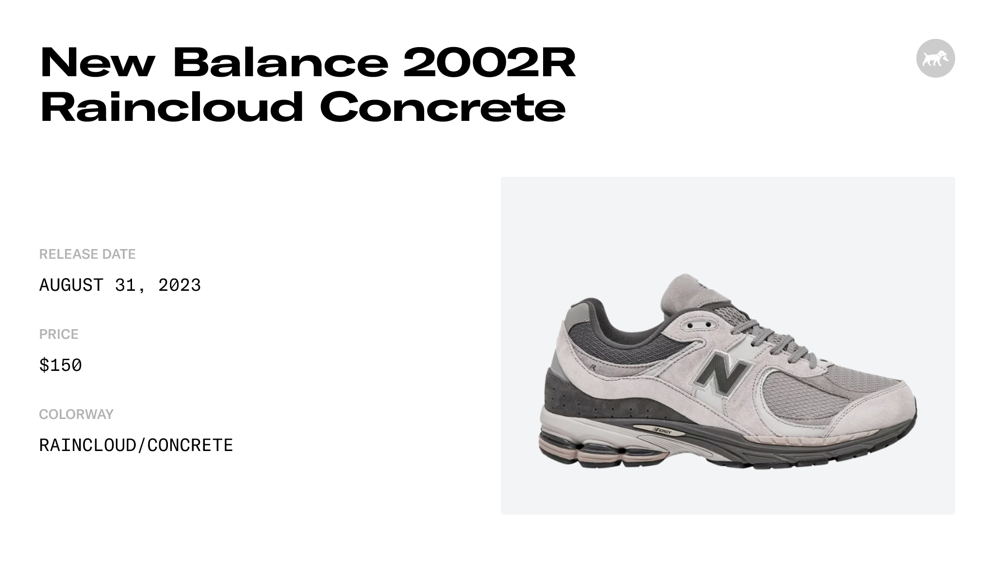 New Balance 2002R Raincloud Concrete - M2002RRW Raffles & Where to Buy