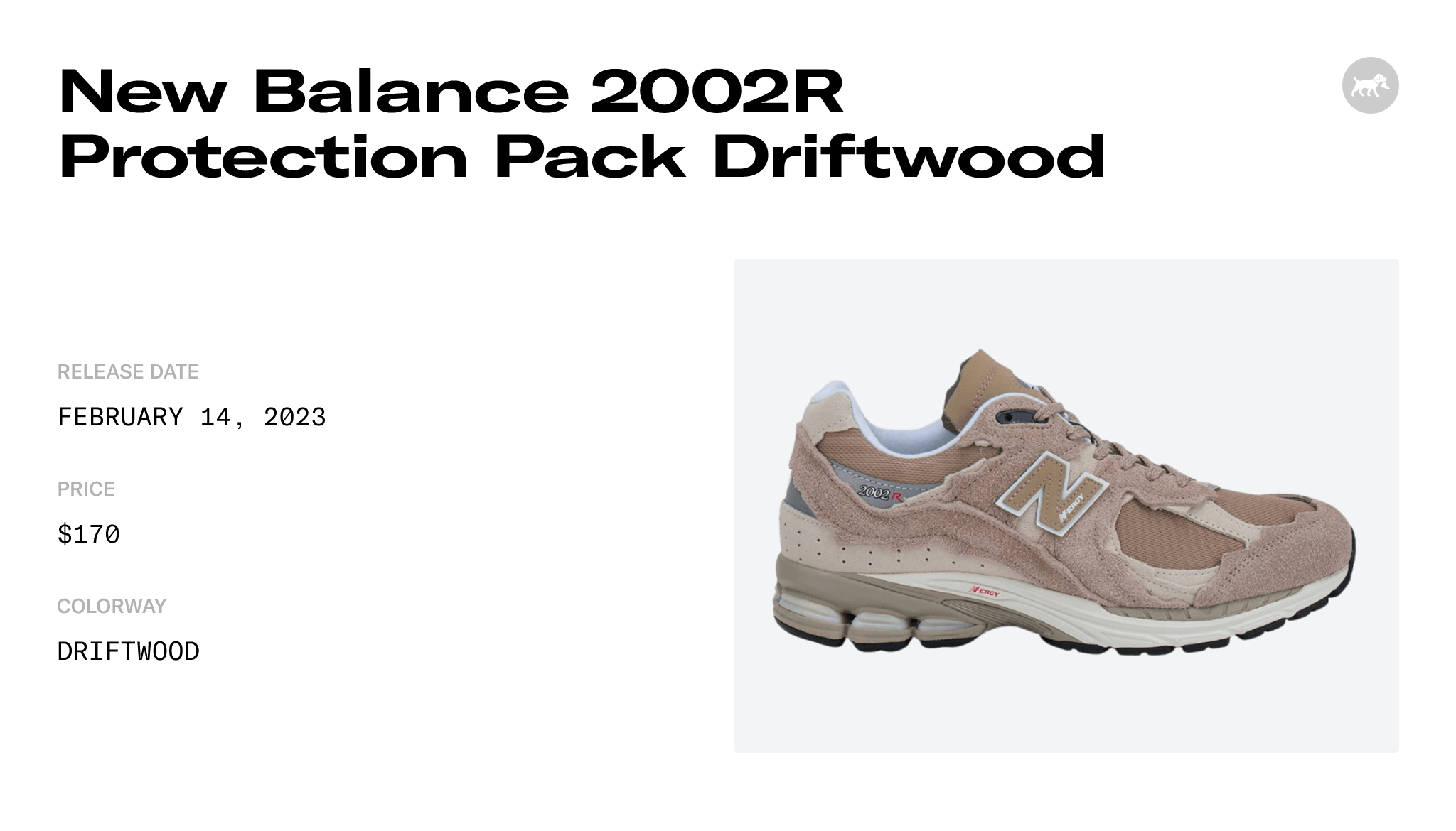 New Balance 2002R Protection Pack Driftwood - M2002RDL