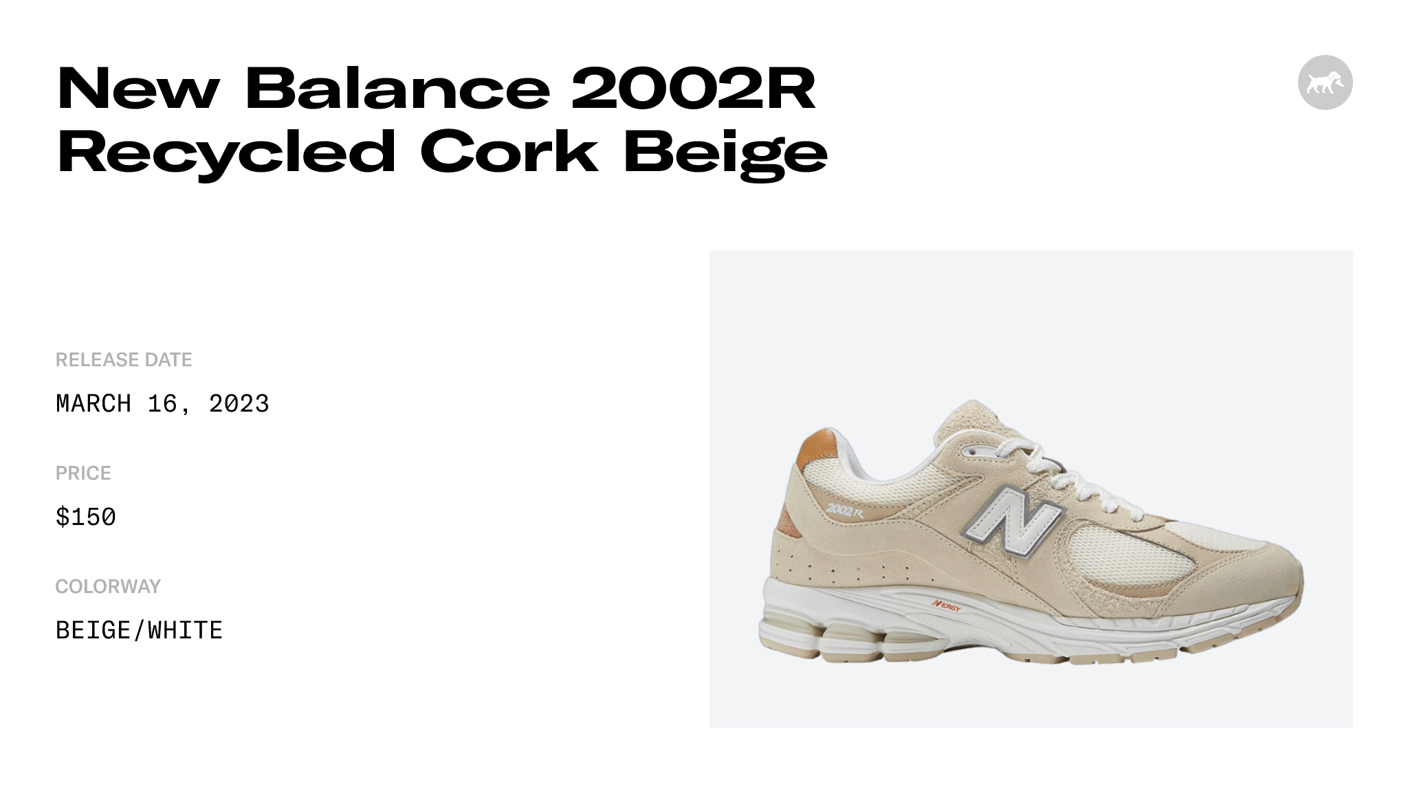 New Balance 2002R Recycled Cork Beige - M2002RSC Raffles & Where to Buy