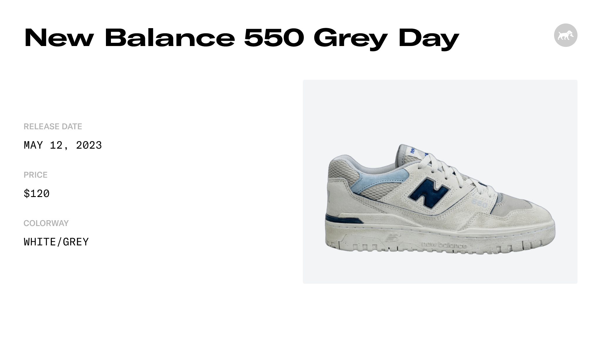 New Balance 550 Grey Day - BB550GD1 Raffles & Where to Buy