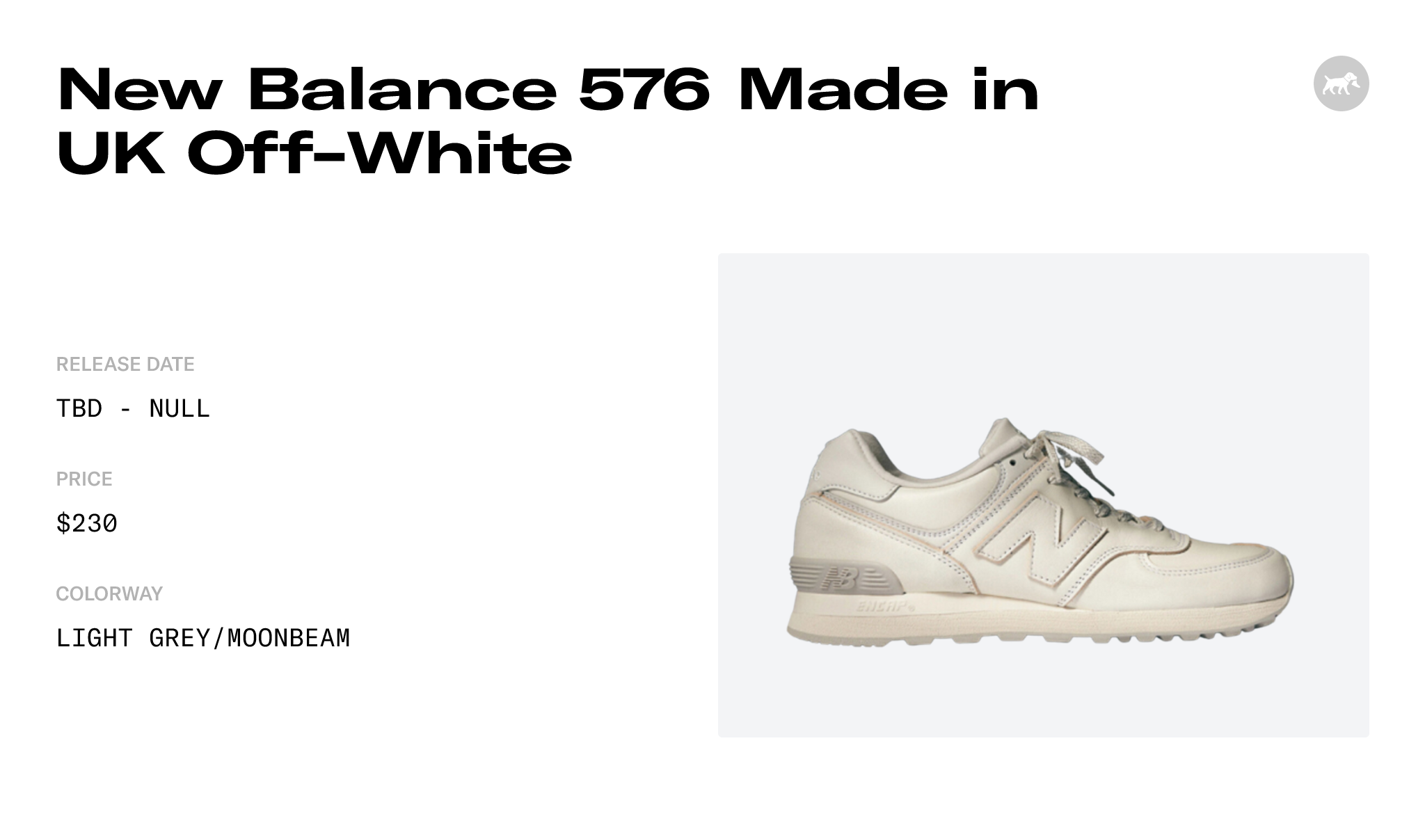 New Balance 576 Made in UK Off-White - OU576OW Release Info