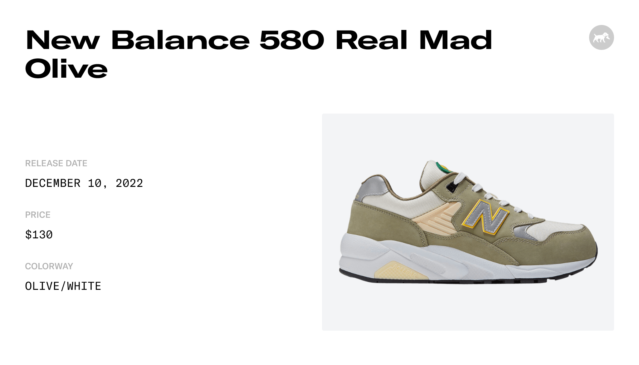 New Balance 580 Real Mad Olive - MT580AC2 Raffles & Where to Buy
