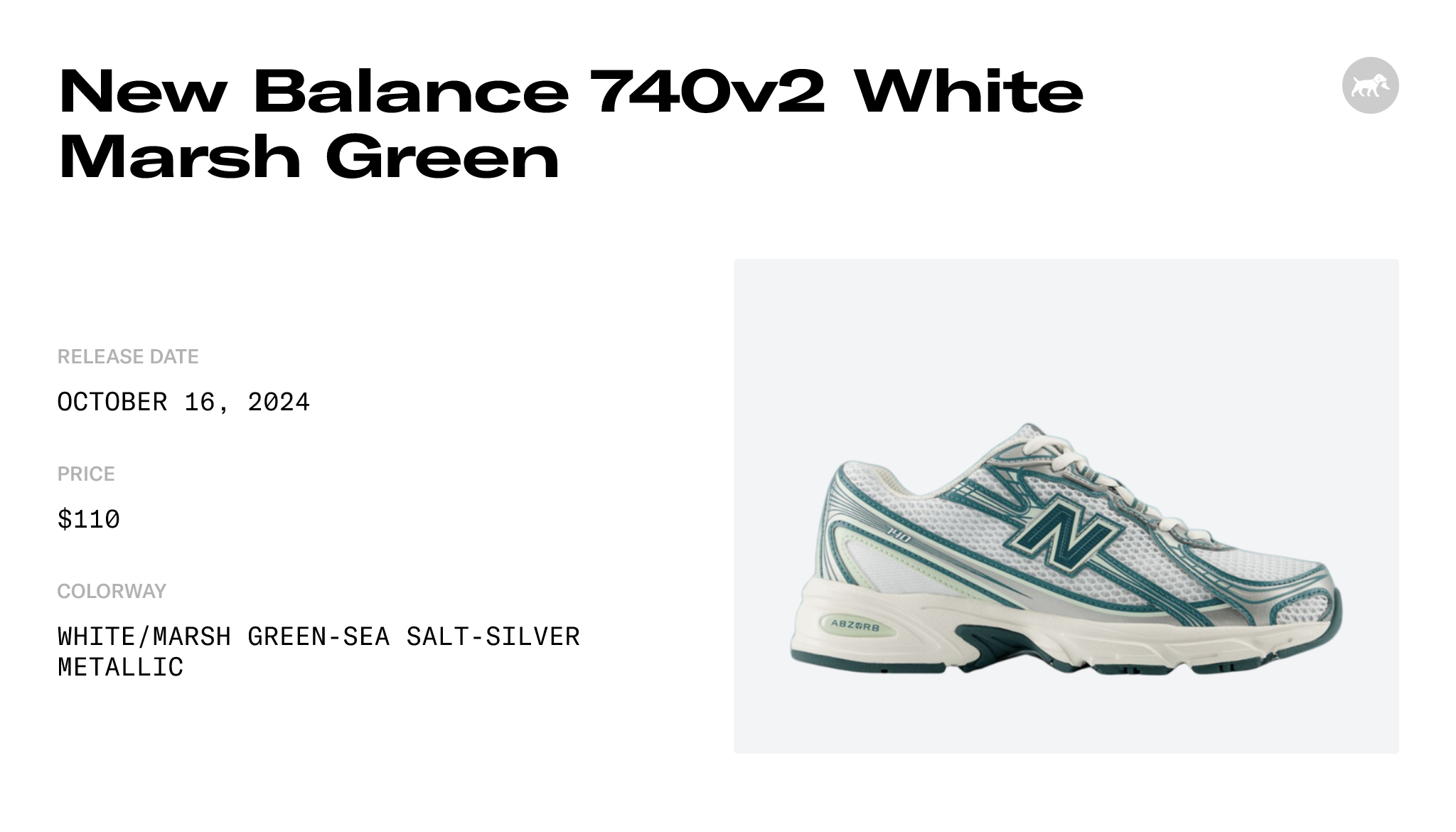 New Balance 740v2 White Marsh Green - U740GR2 Raffles & Where to Buy
