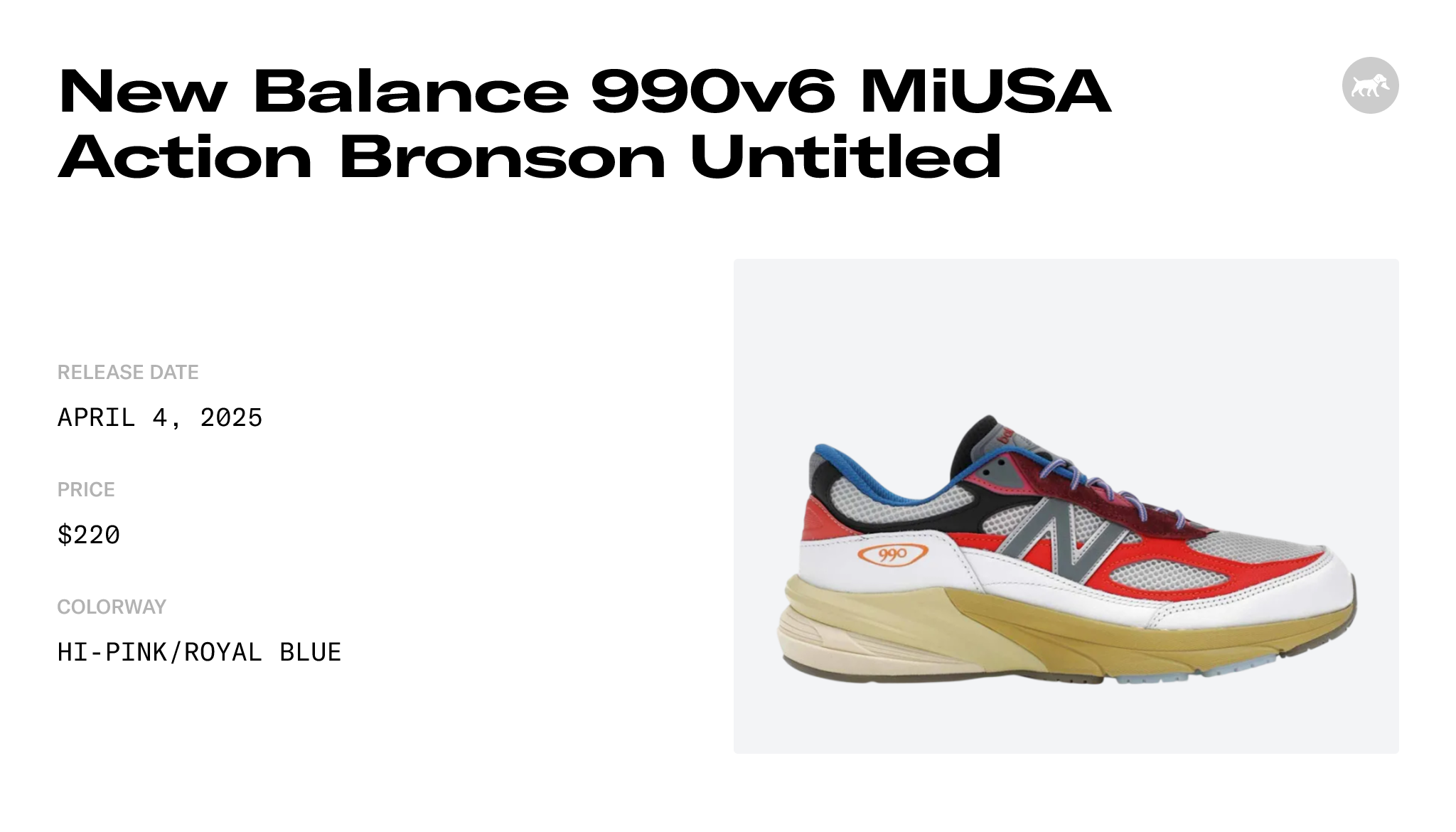 New Balance 990v6 Made in USA Action Bronson Multi-Color - U990AT6 ...