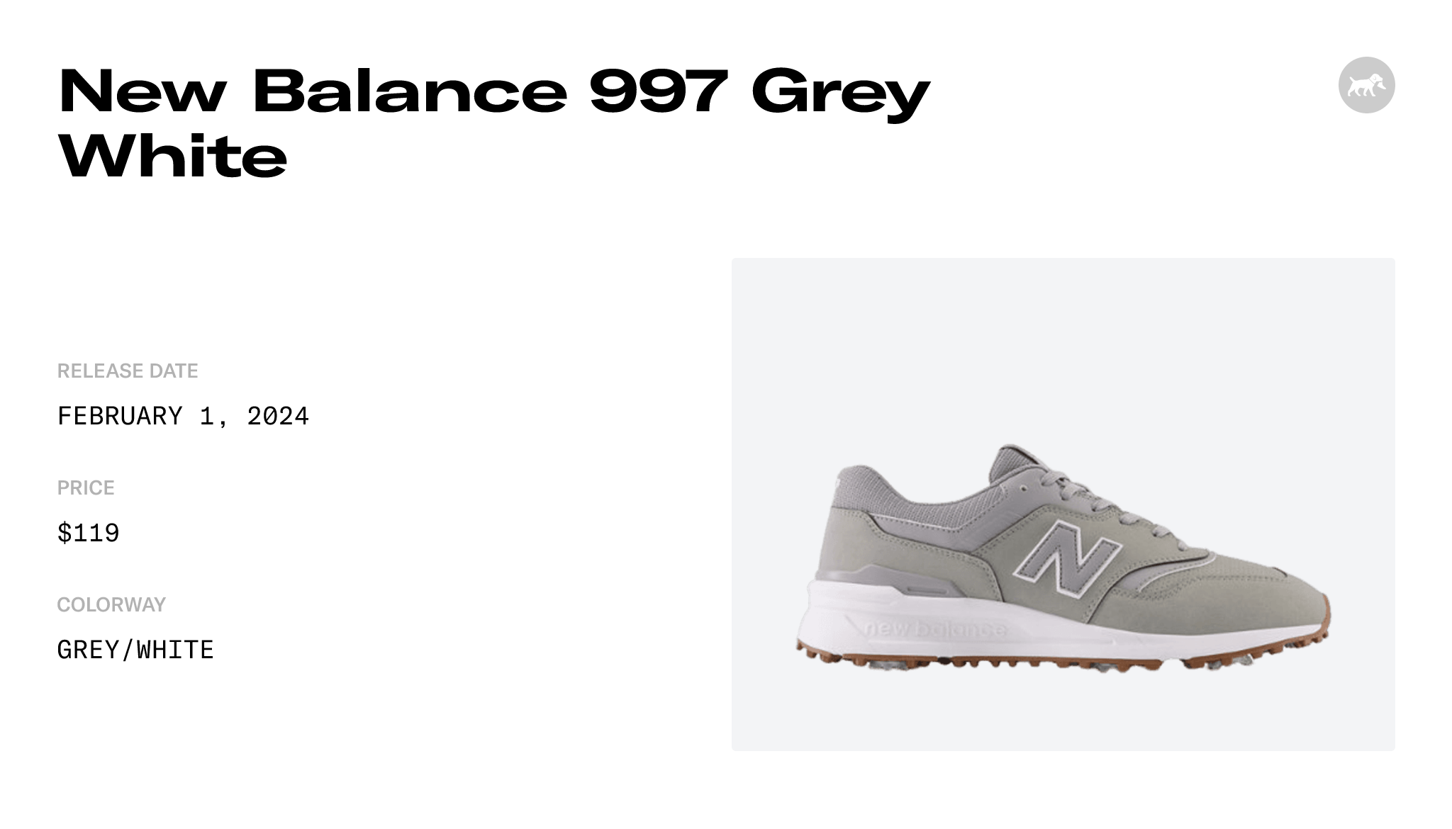 New Balance 997 Grey White - MG997GR1 Release Info