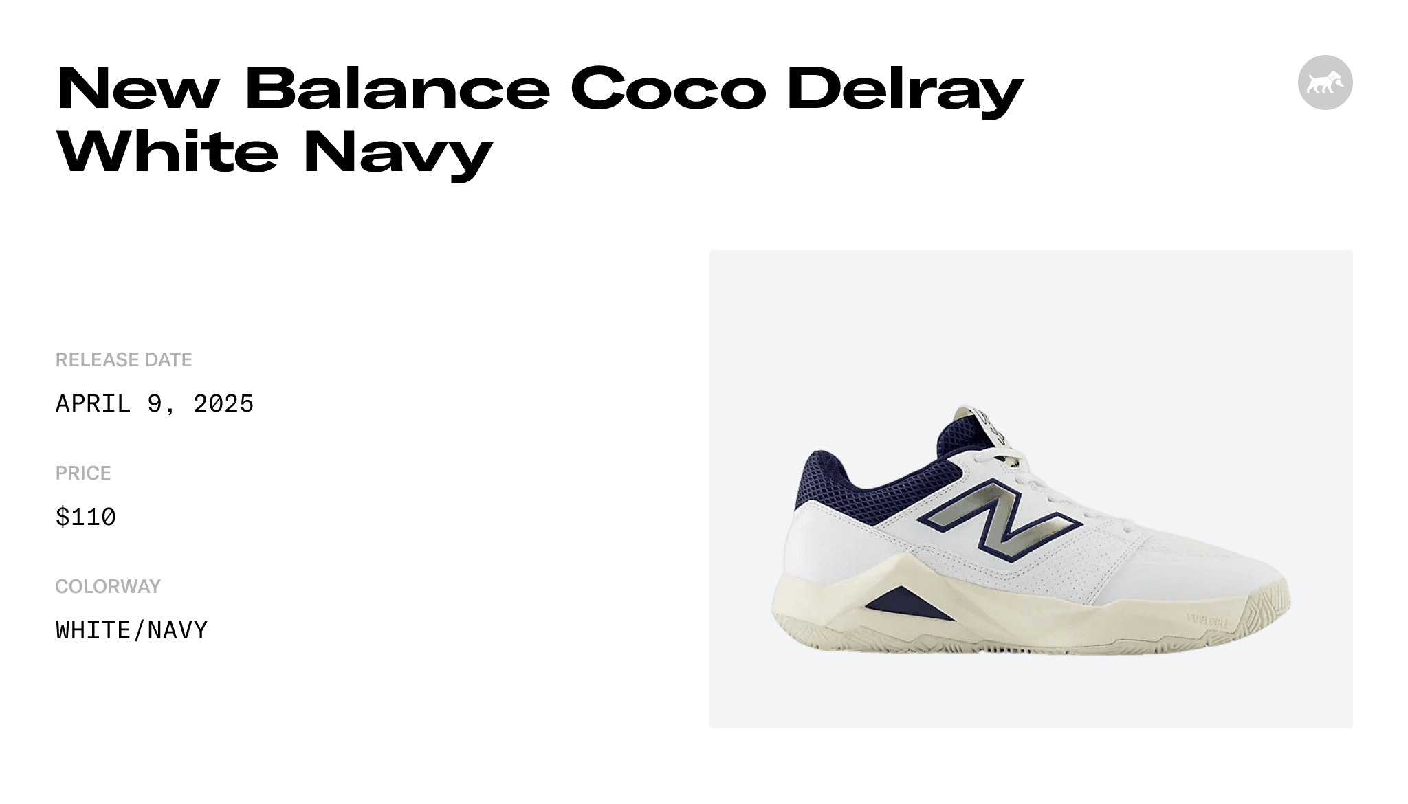 New Balance Coco Delray White Navy - MCHCODW2 Raffles & Where to Buy