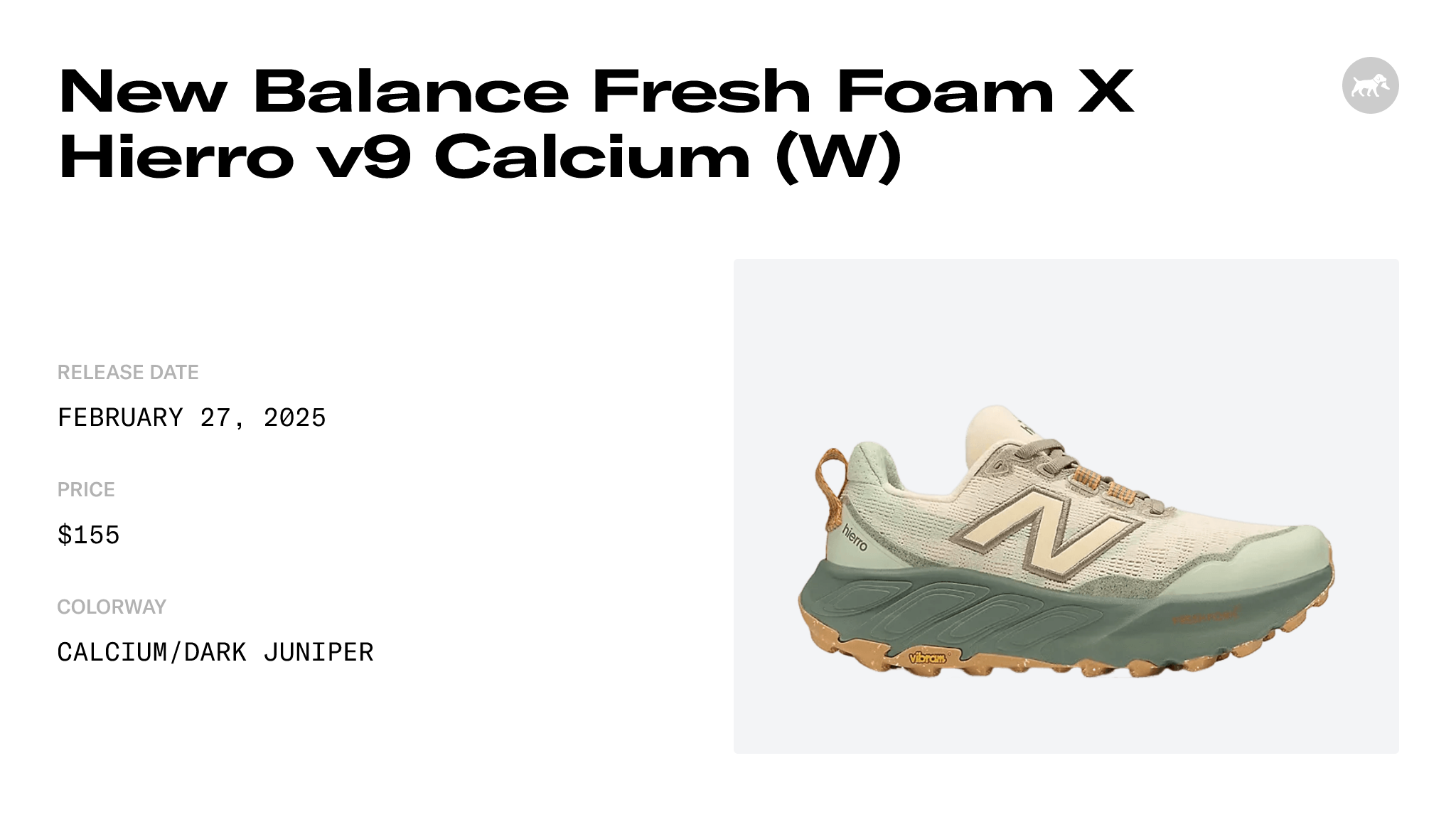 New Balance Fresh Foam X Hierro v9 Calcium (W) - WTHIERO9
