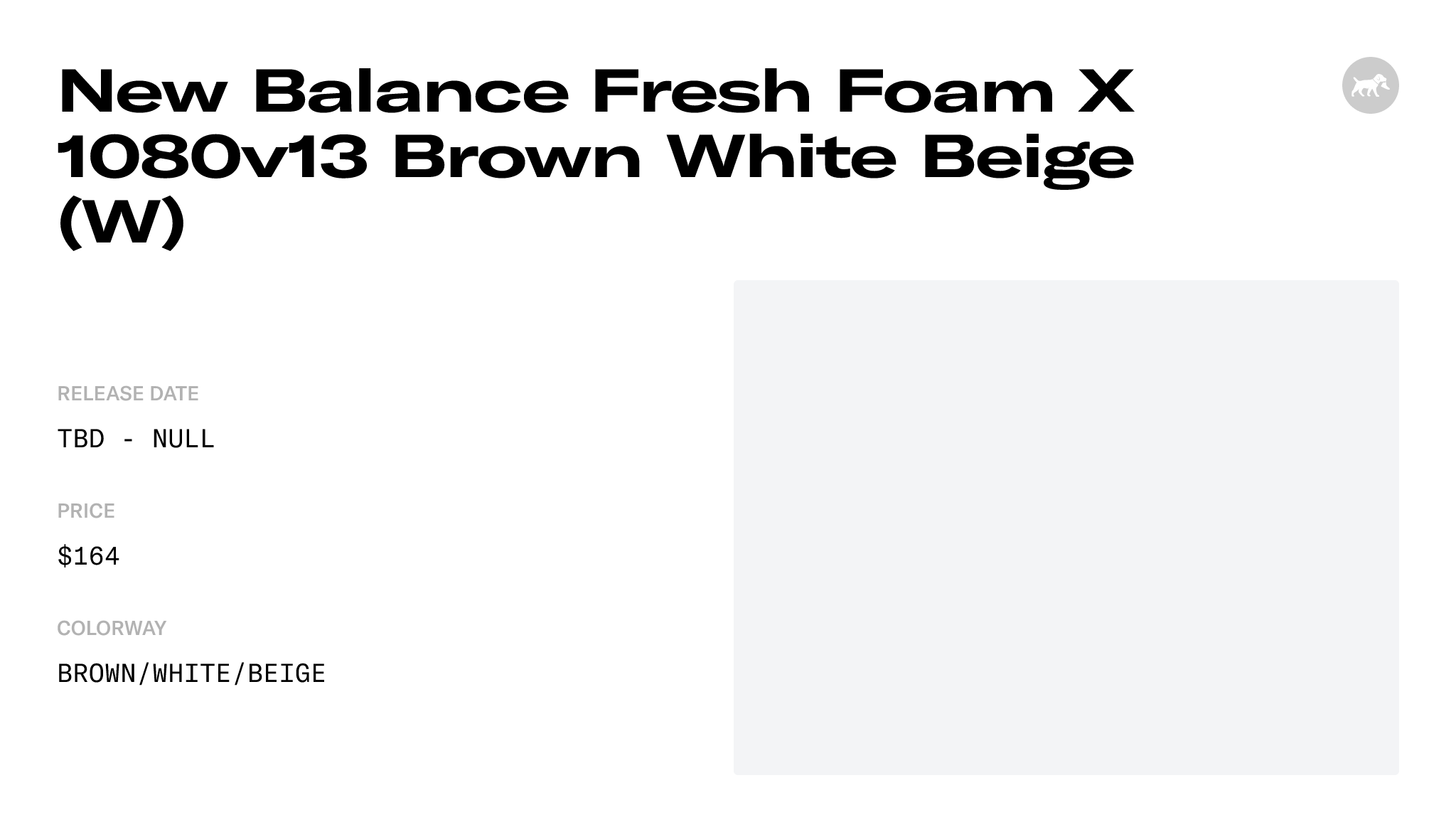 New Balance Fresh Foam X 1080v13 Brown White Beige (W) - W1080N13 ...