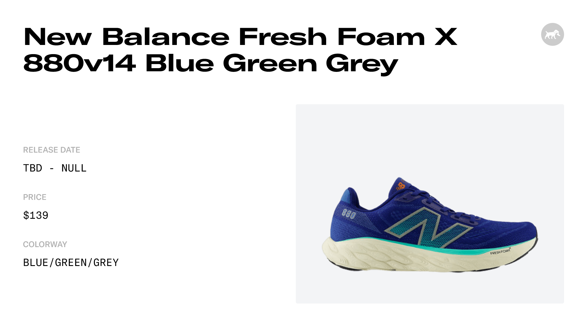 New Balance Fresh Foam X 880v14 Blue Green Grey - M880A14 Release Info