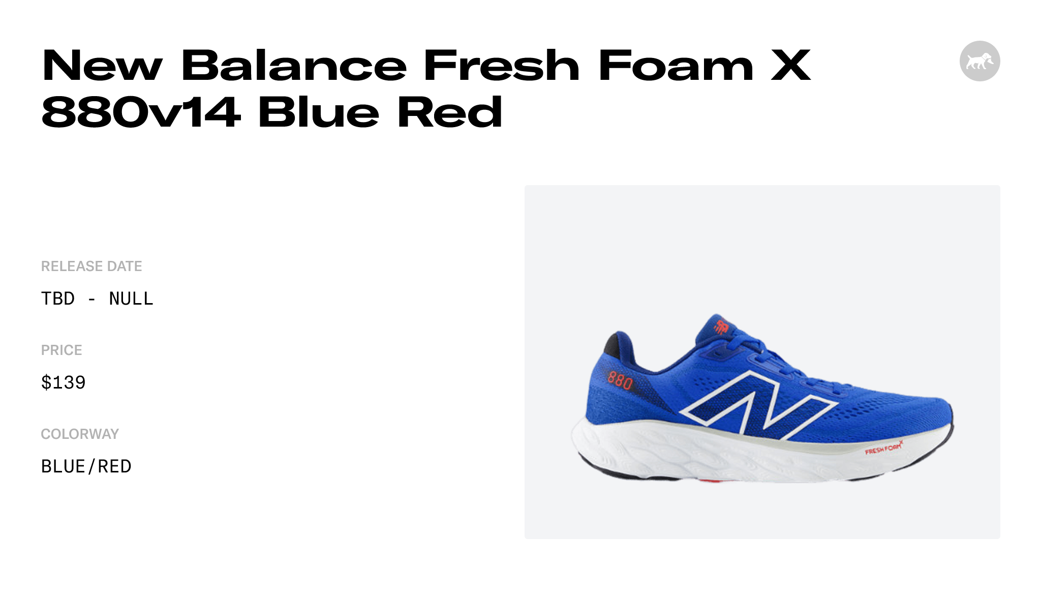 New Balance Fresh Foam X 880v14 Blue Red - M880L14 Release Info