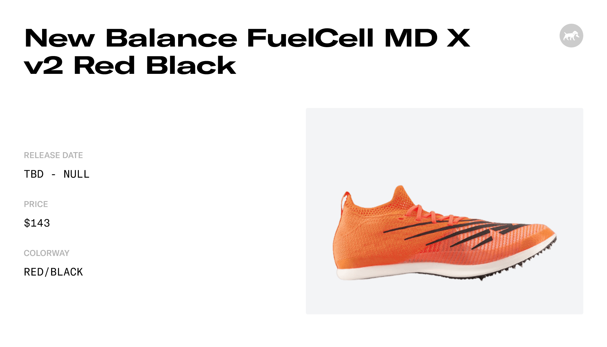 New Balance FuelCell MD X v2 Red Black - UMDELRS2 Release Info