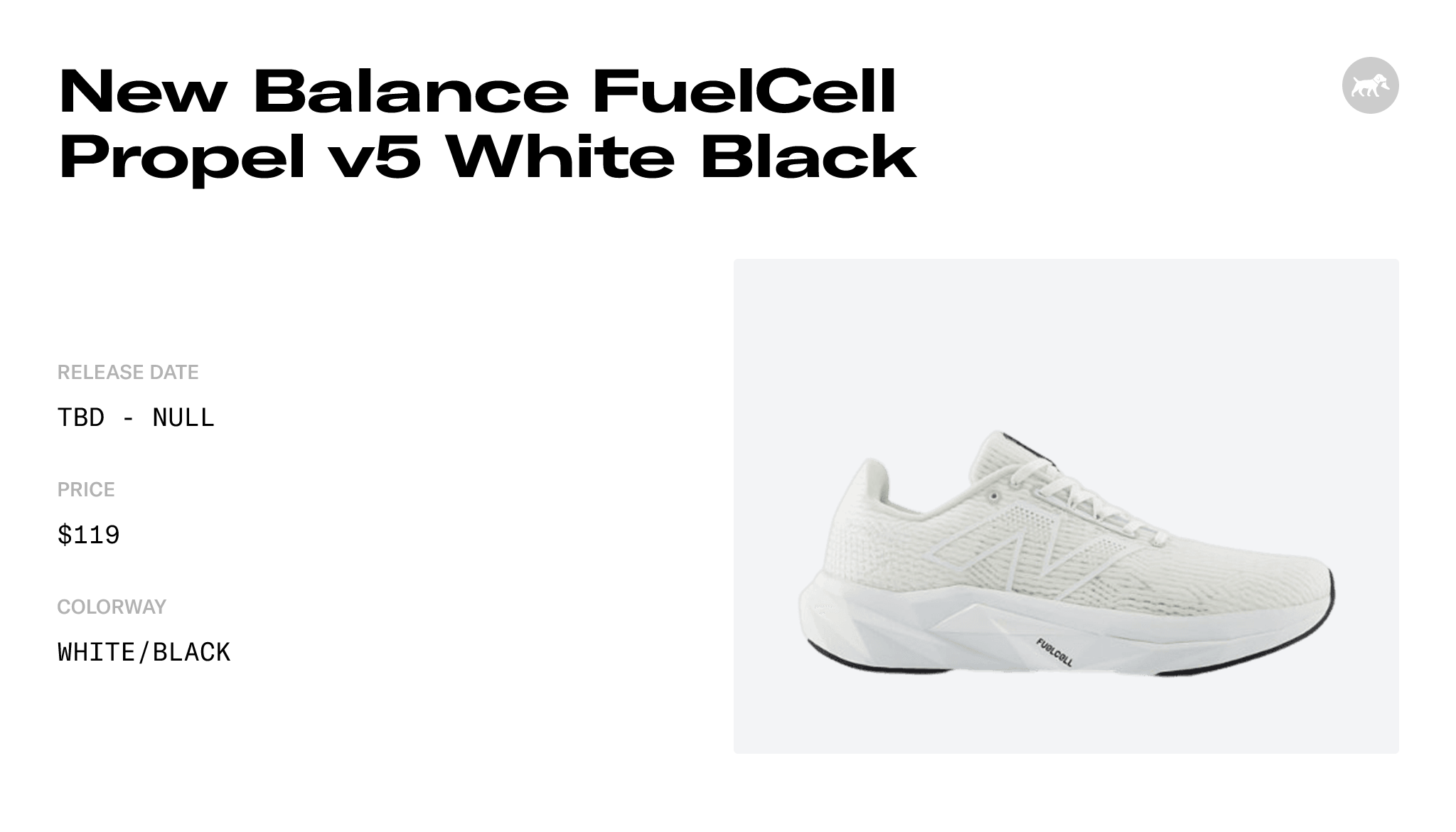 New Balance FuelCell Propel v5 White Black - MFCPRLW5 Release Info