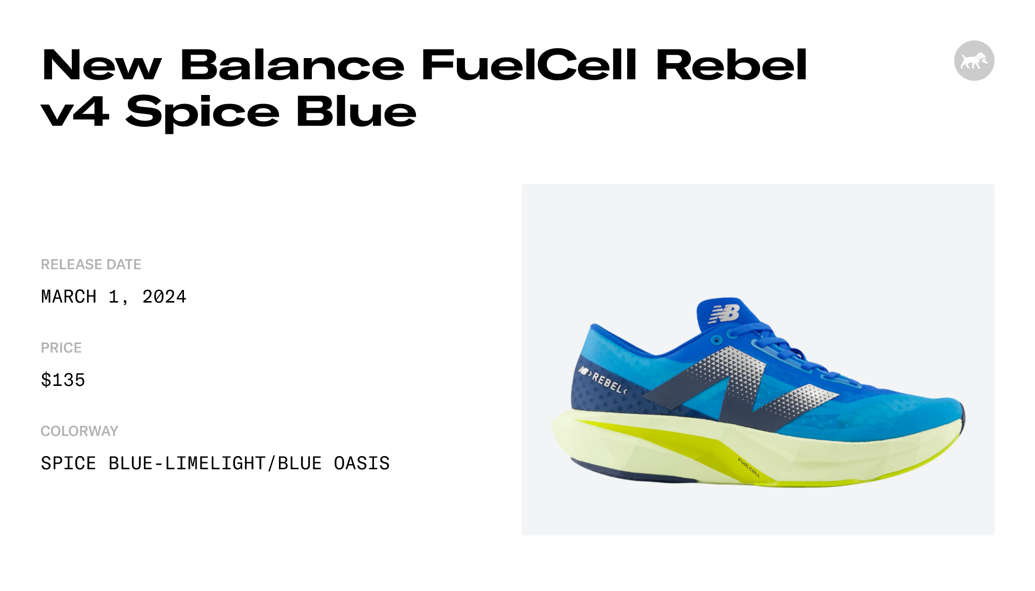 New Balance FuelCell Rebel v4 Spice Blue - MFCXLQ4