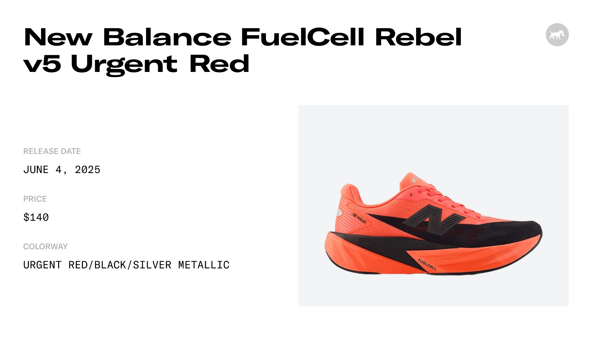 New Balance FuelCell Rebel v5 Urgent Red - MFCXLA5