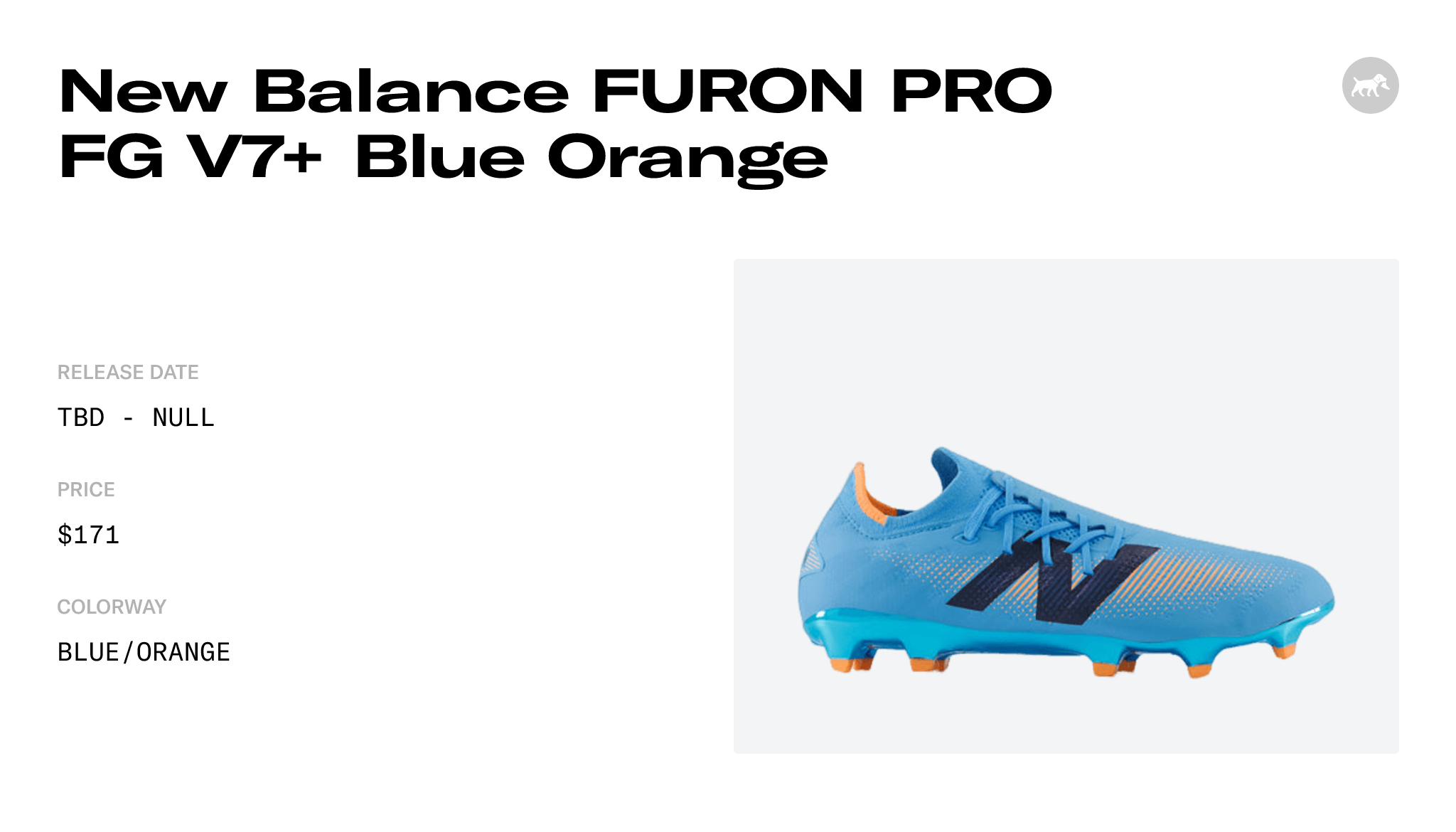 New Balance FURON PRO FG V7+ Blue Orange - SF1FS75 Release Info