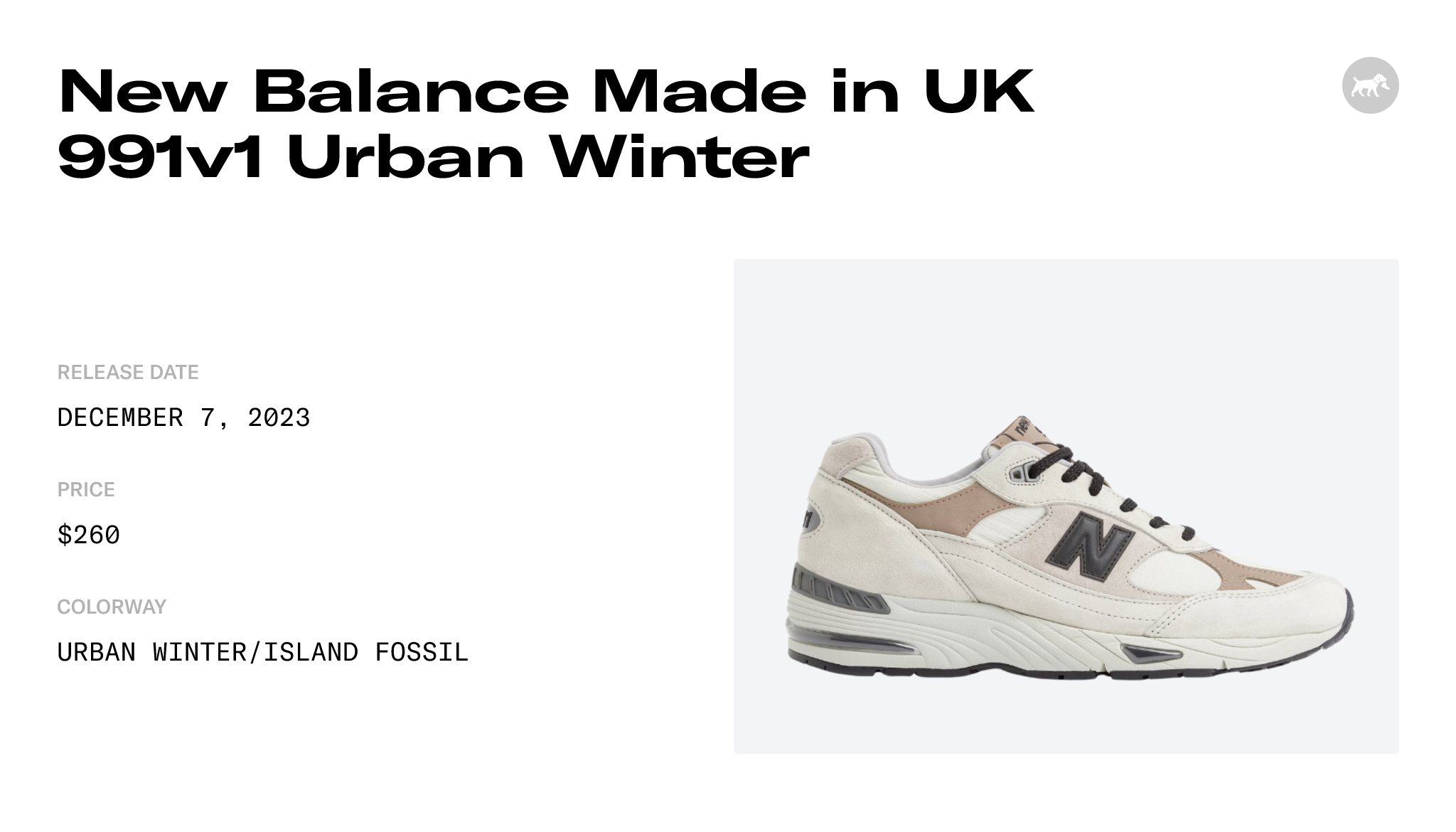 New Balance Made in UK 991v1 Urban Winter - M991WIN