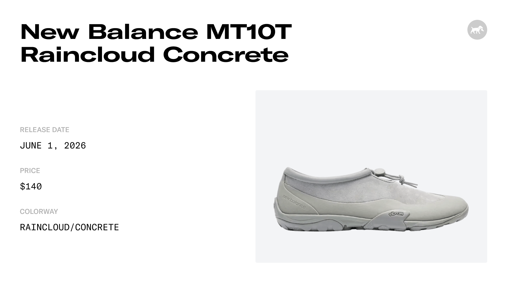 New Balance MT10T Raincloud Concrete - MT10T8WQ Release Info