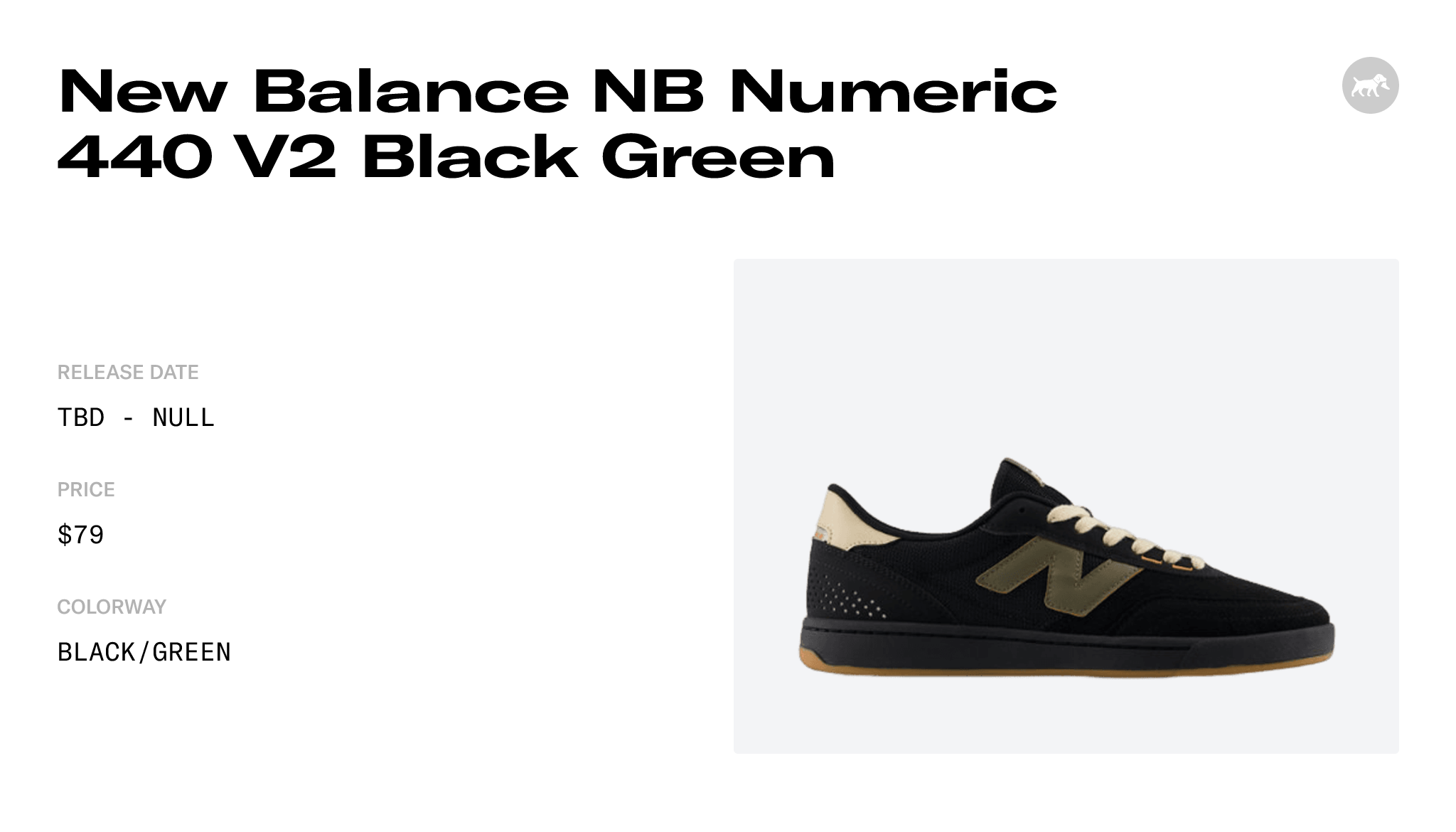 New Balance NB Numeric 440 V2 Black Green - NM440VBS Release Info