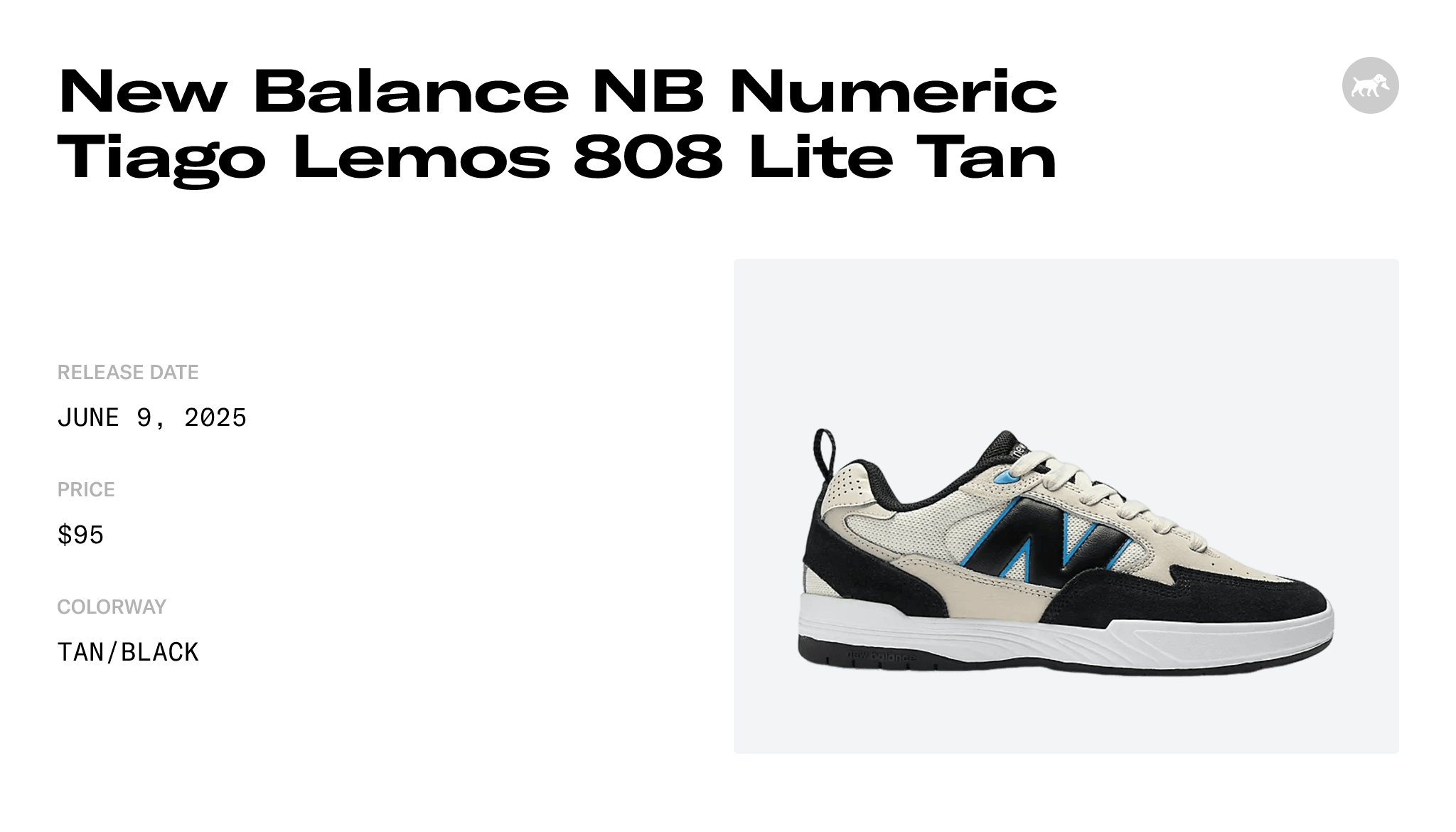 New Balance NB Numeric Tiago Lemos 808 Lite Tan - NM808LBB