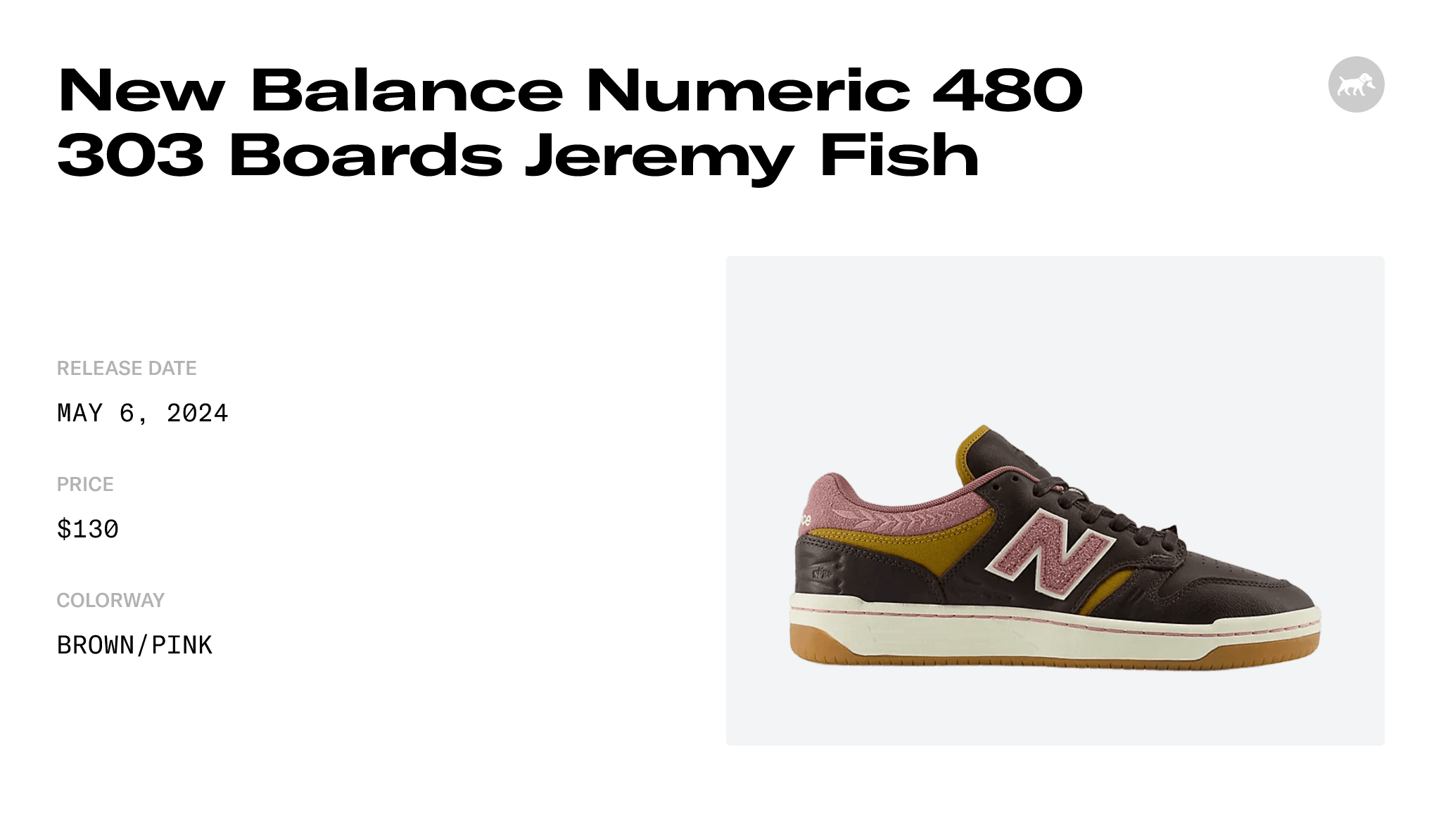 New Balance Numeric 480 303 Boards Jeremy Fish - NM480FXT