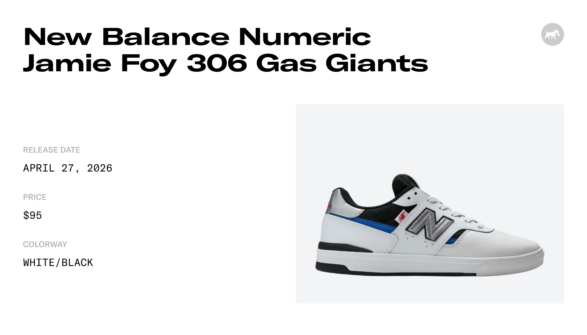 New Balance Numeric Jamie Foy 306 Gas Giants - UN306CGI Release Info