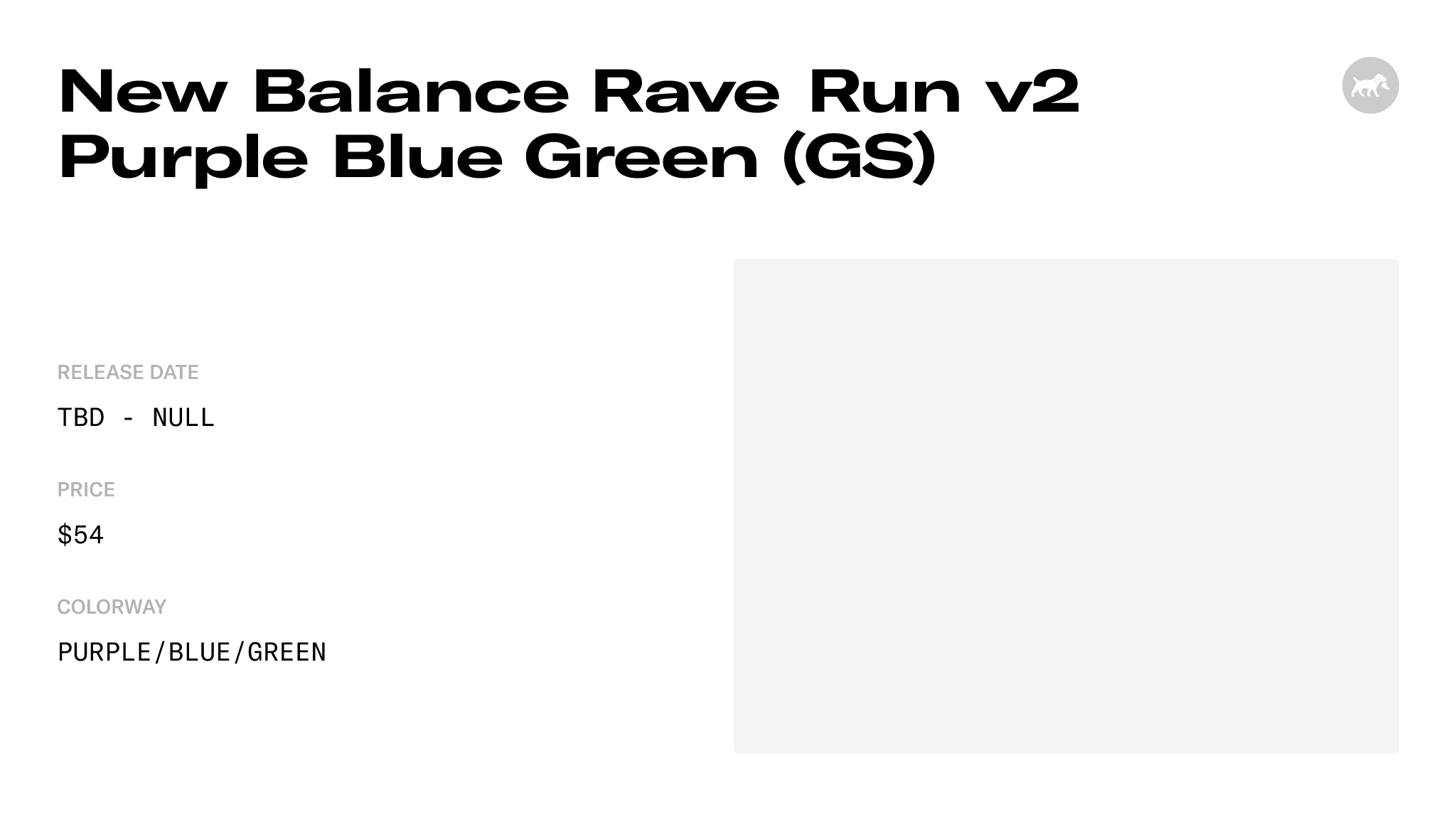 New Balance Rave Run v2 Purple Blue Green (GS) - GKRAVHG2 Release Info