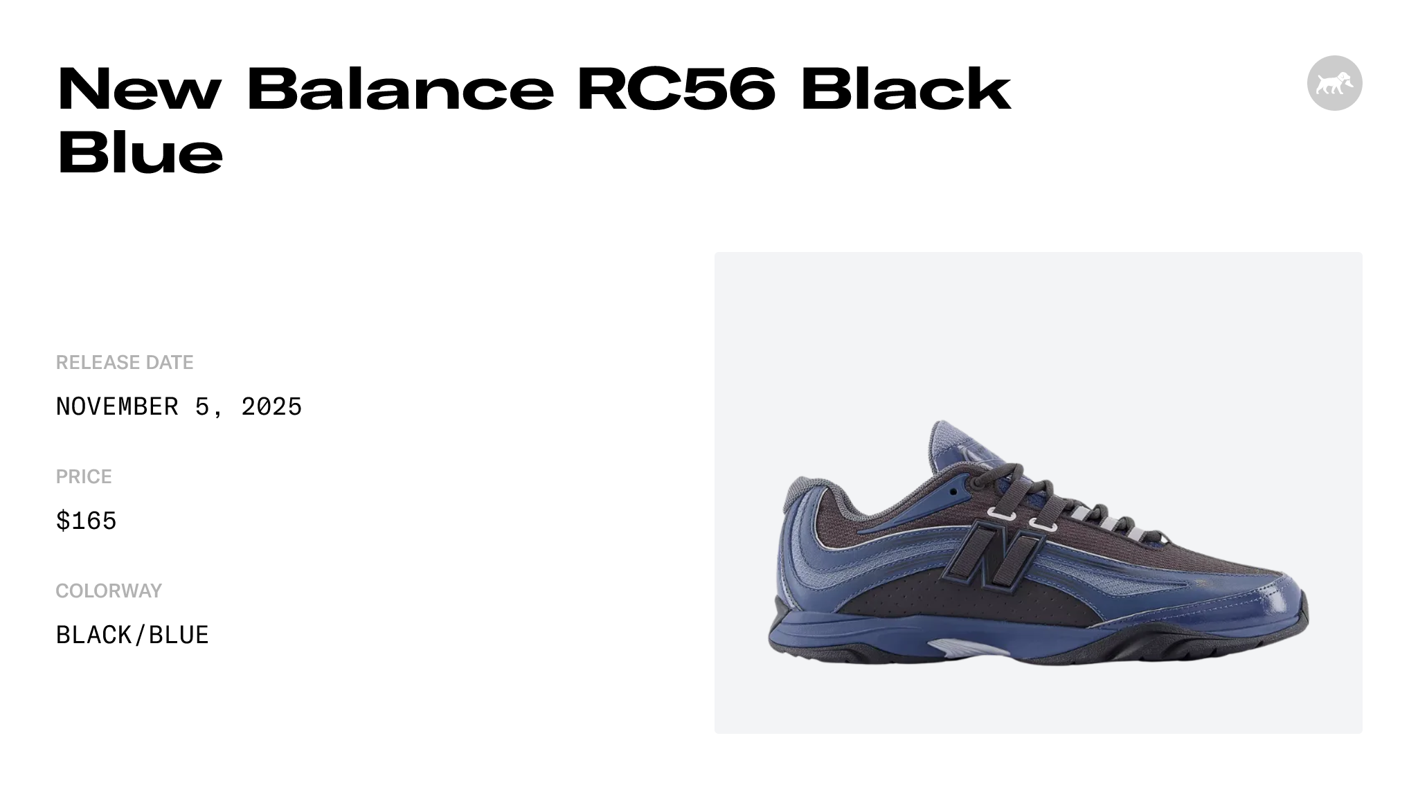 New Balance RC56 Black Blue - URC56FFA Raffles & Where to Buy