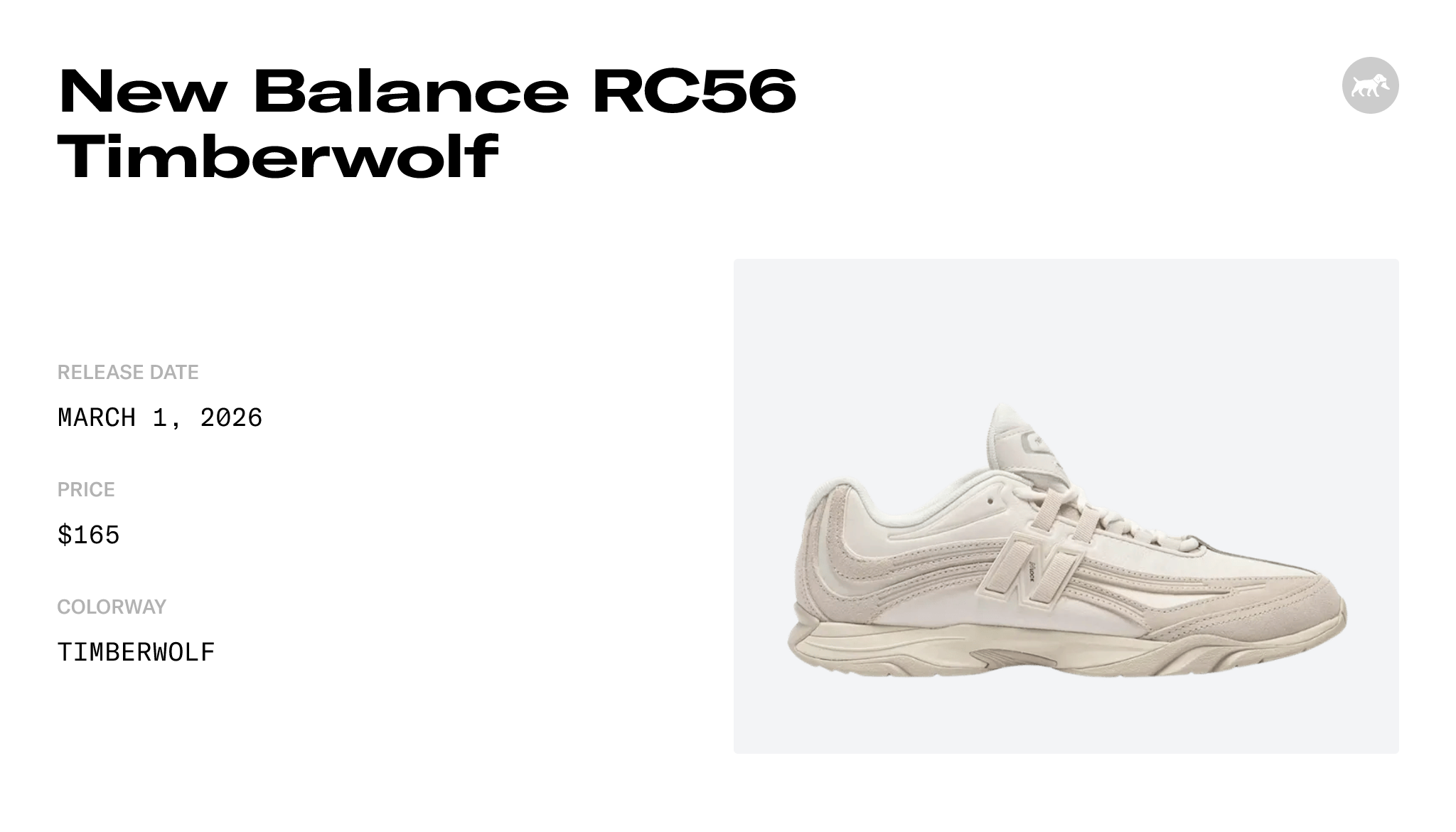 New Balance RC56 Timberwolf - URC569DQ Raffles & Where to Buy