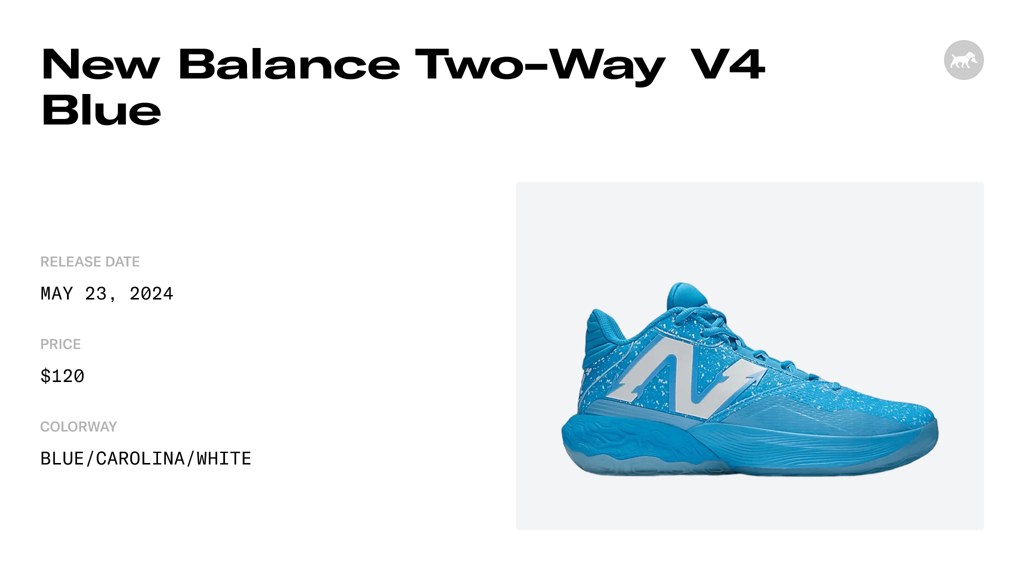 New Balance Two-Way V4 Blue - BB2WYFL4 Raffles & Where to Buy