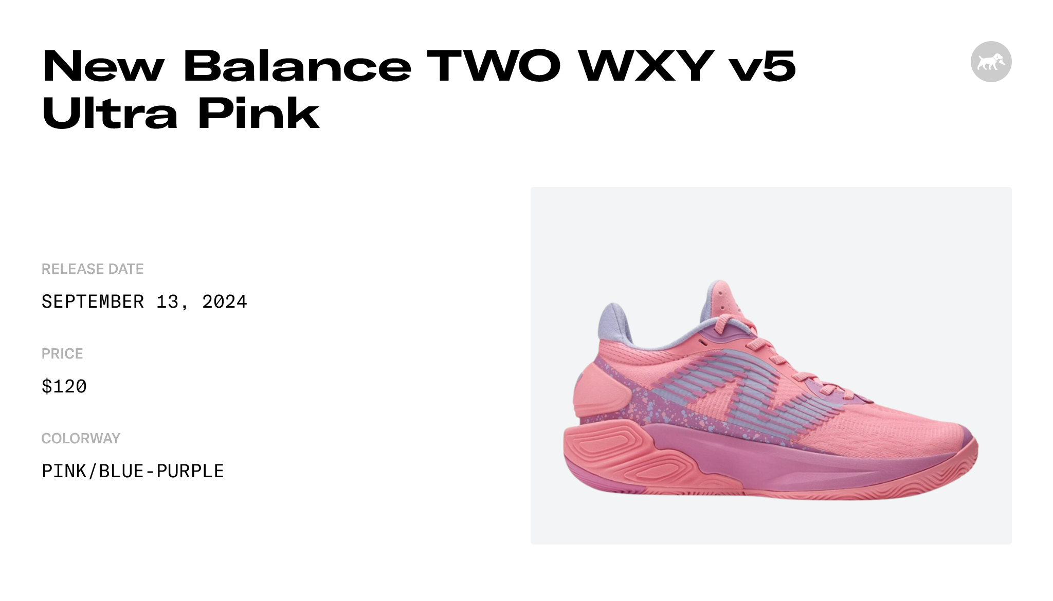 New Balance TWO WXY v5 Ultra Pink - BB2WYCA5 Raffles & Where to Buy